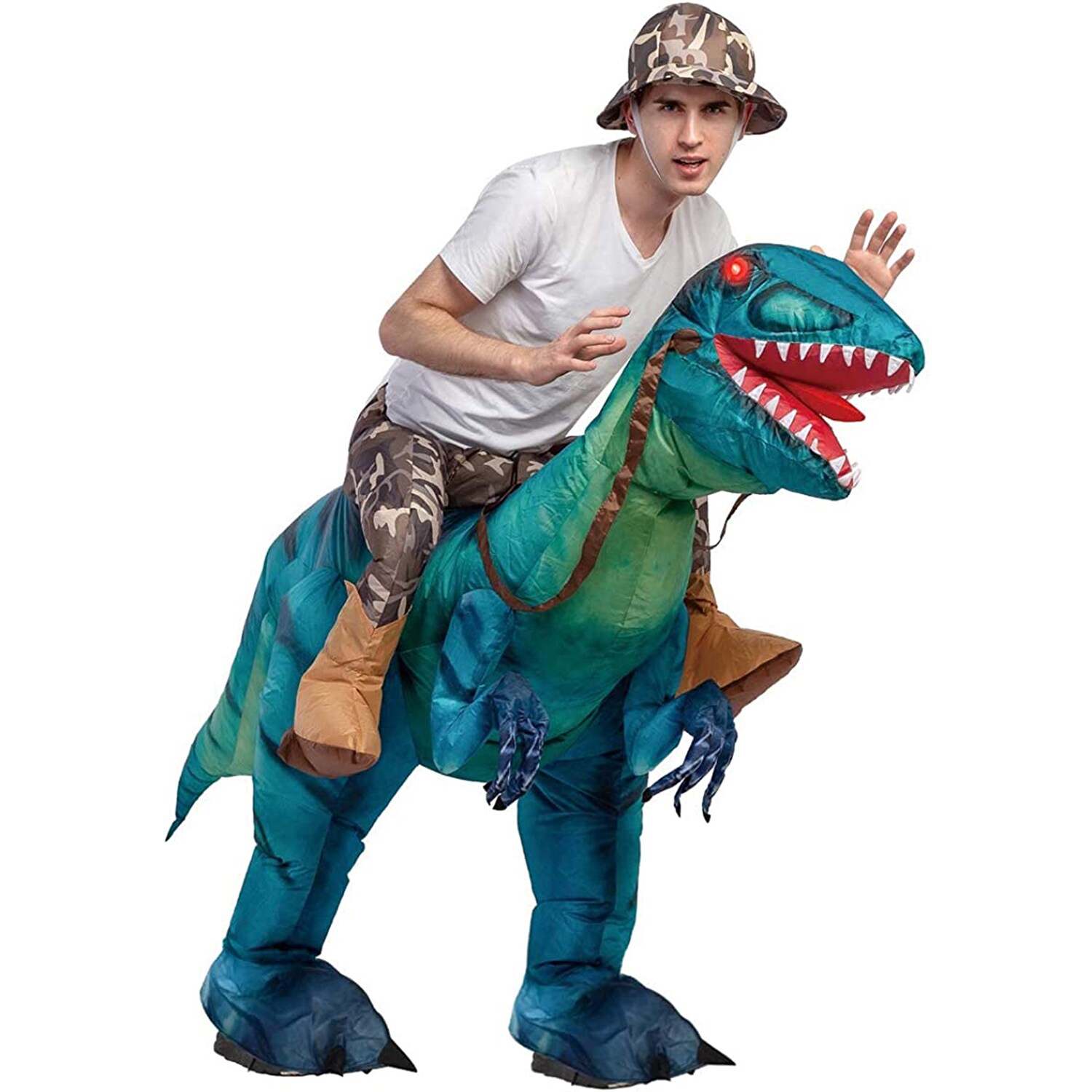 GOOSH GOOSH 72 inch Inflatable Dinosaur Costumes for Adults, Blow Up ...