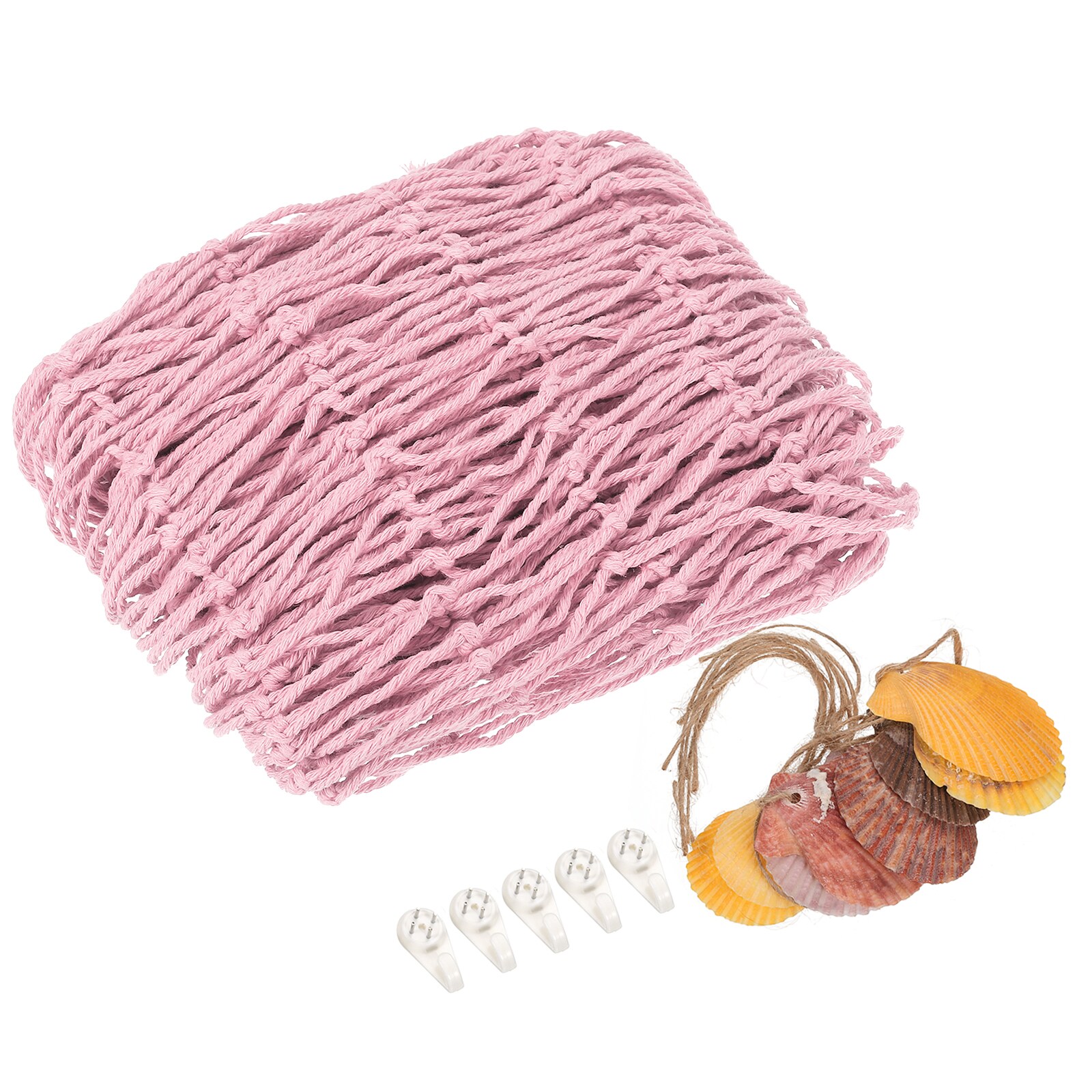 Unique Bargains Natural Shell Decorative Fishing Net 40 x 80inch ...