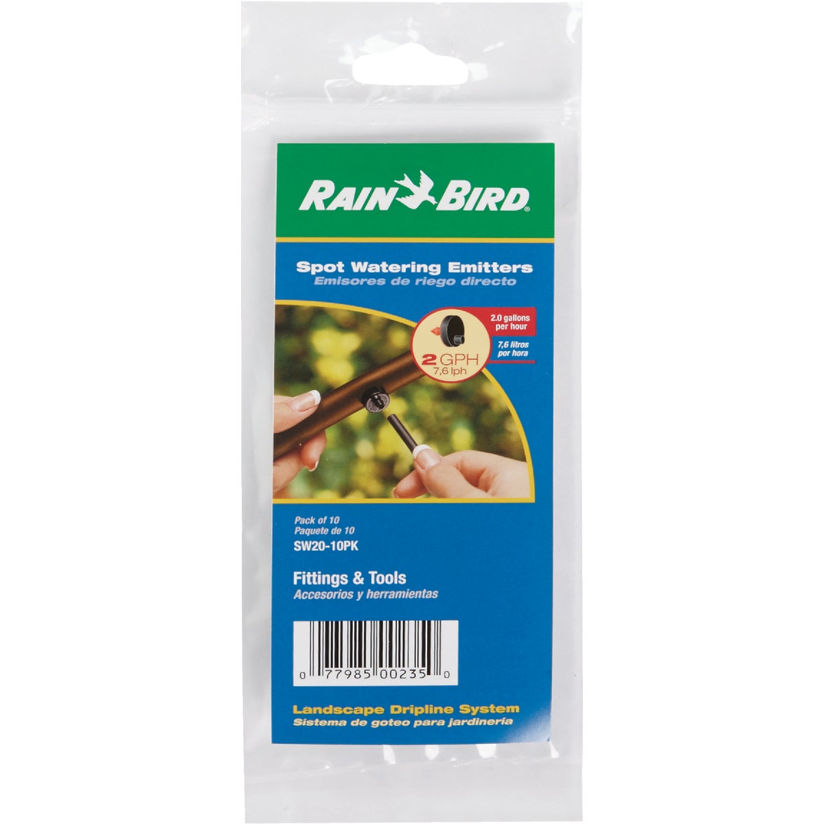 Rain Bird SW20/10PS 2 GPH Drip Irrigation Emitters - 10 Count for ...