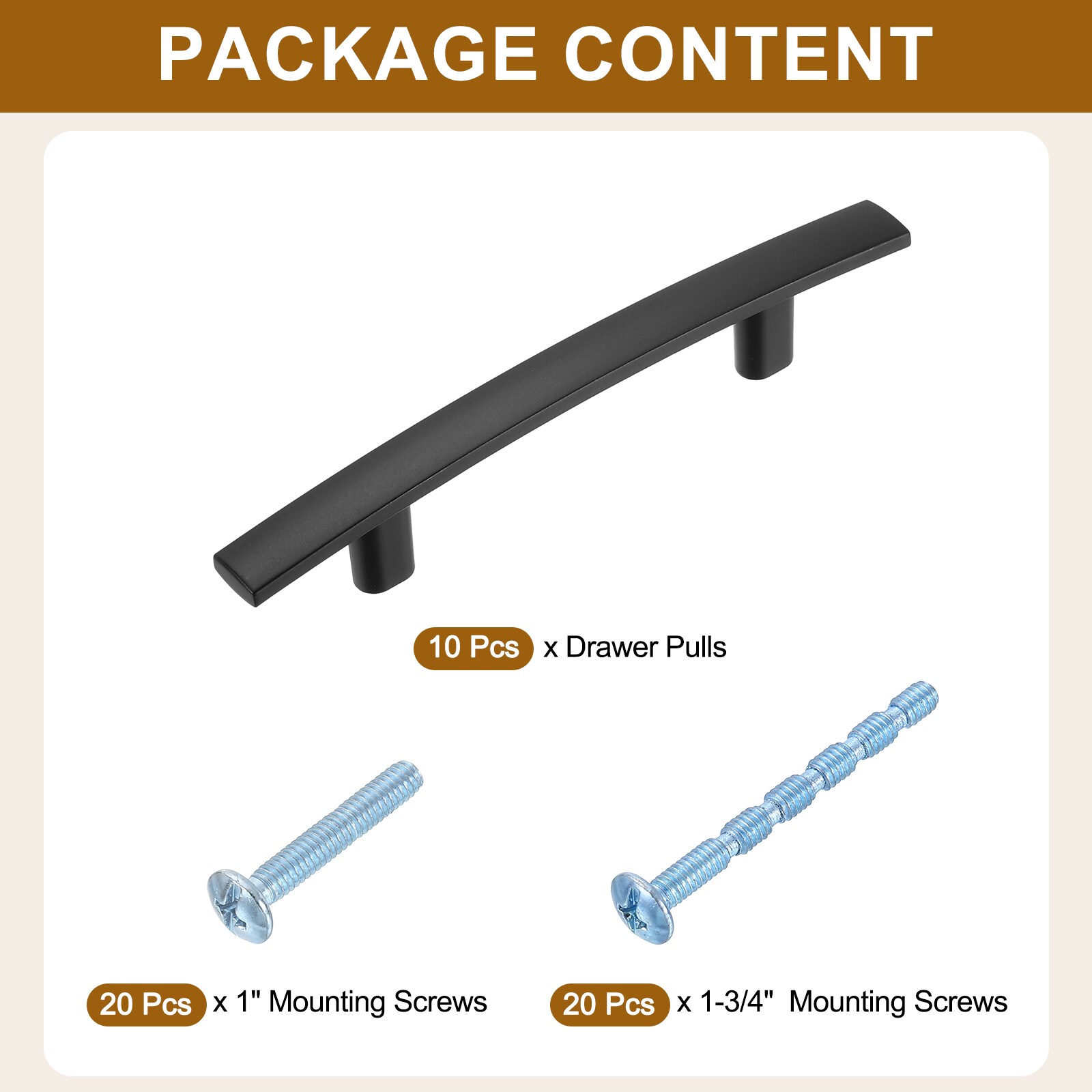 Unique Bargains 10pcs Kitchen Cabinet Handles 5-3/16-Inch Zinc Alloy 3 ...