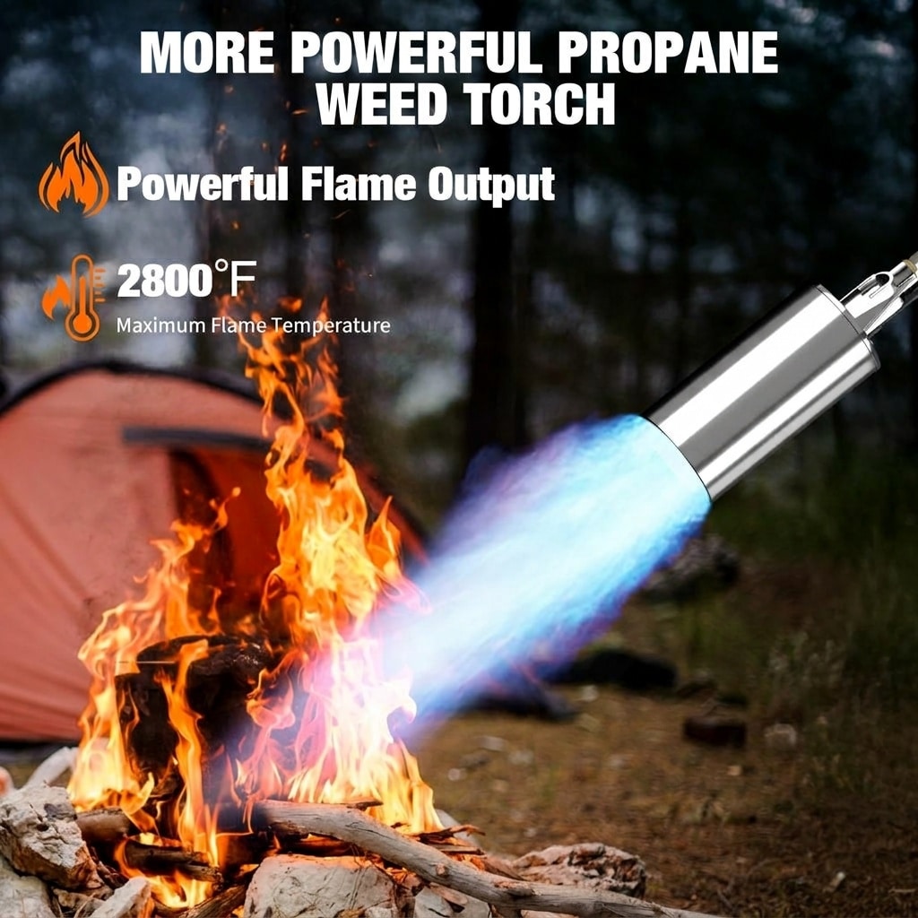 Justincity Propane Torch Weed Burner Kit with Storage Bag Dual Mode 33. ...