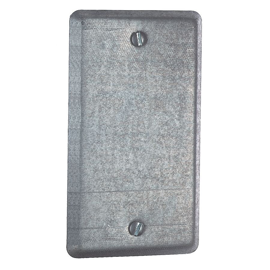 STEEL CITY 1 -Gang Rectangle Gray Metal in the Electrical Box Covers ... STEEL CITY 1 -Gang Rectangle Gray Metal in the Electrical Box Covers ...