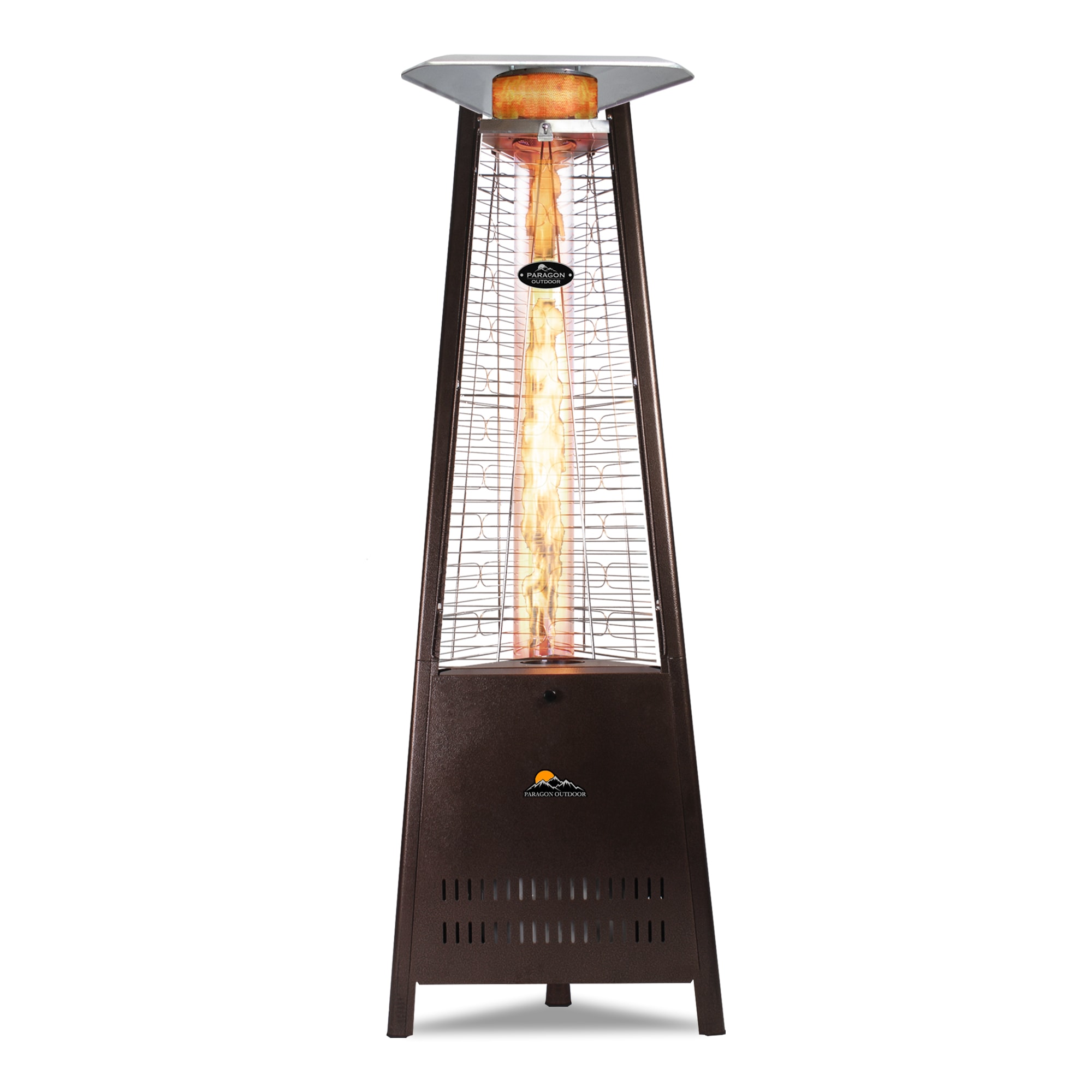 Paragon Outdoor 42000 BTU Stainless Steel Floorstanding Liquid Propane Patio Heater OH M642B at Lowes