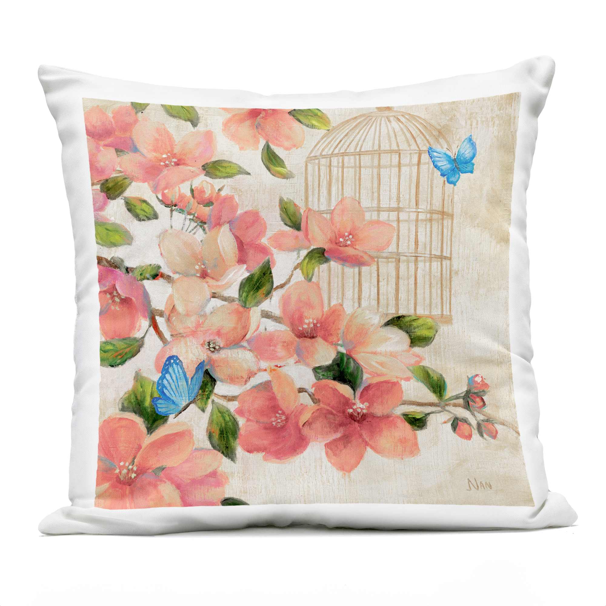 Spring Fling Red Flowers Outdoor Decorative Pillows at Lowes.com