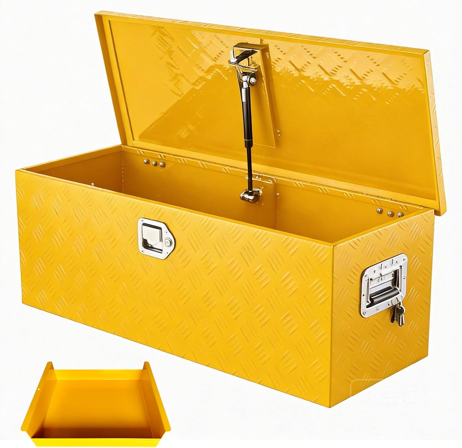 GAOMON 36x15x15-In Aluminum Truck Bed Tool Box with Gas Strut Lid Lock ...