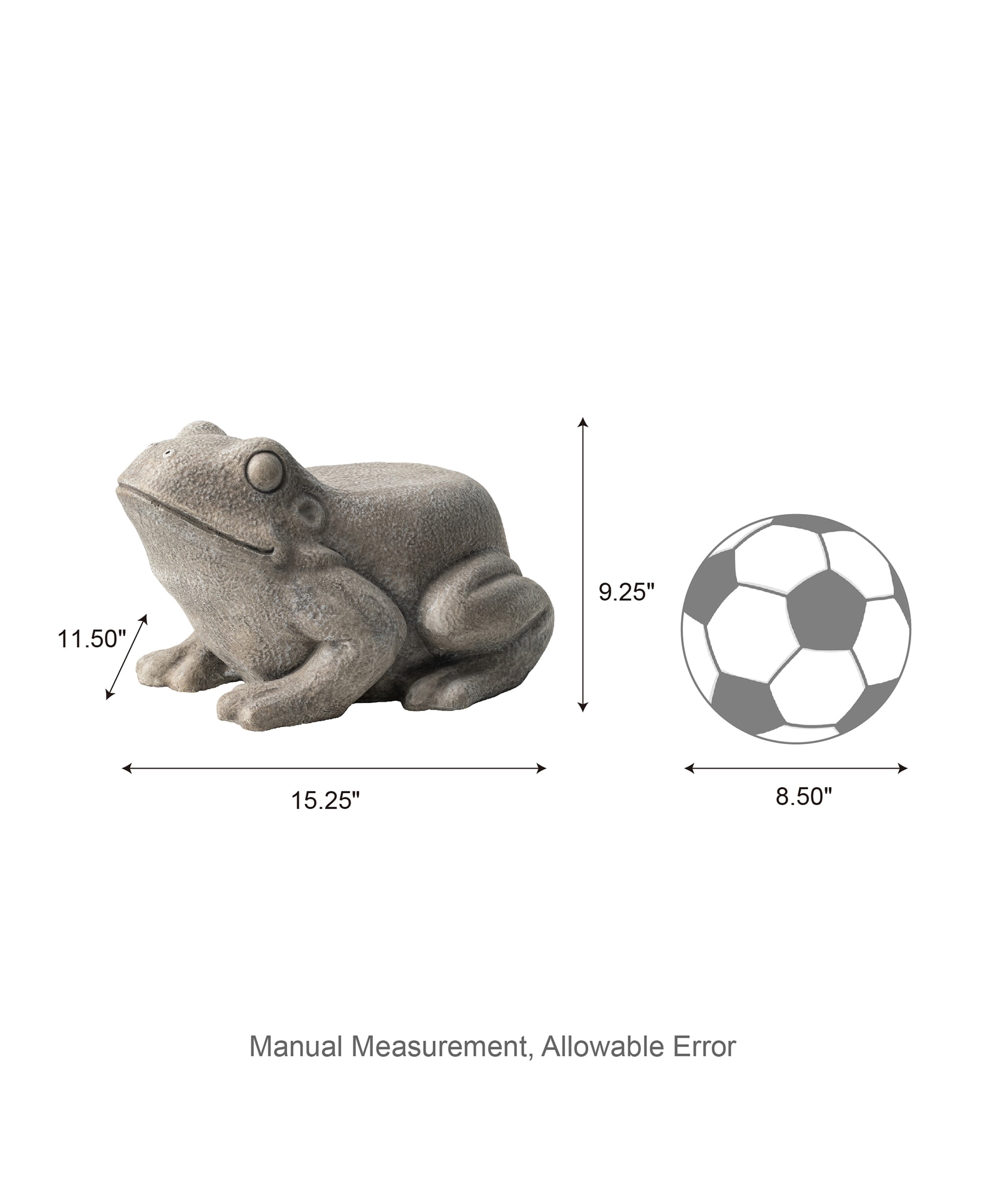 Glitzhome 9.25-in H x 11.5-in W Gray Garden Statue in the Garden ...