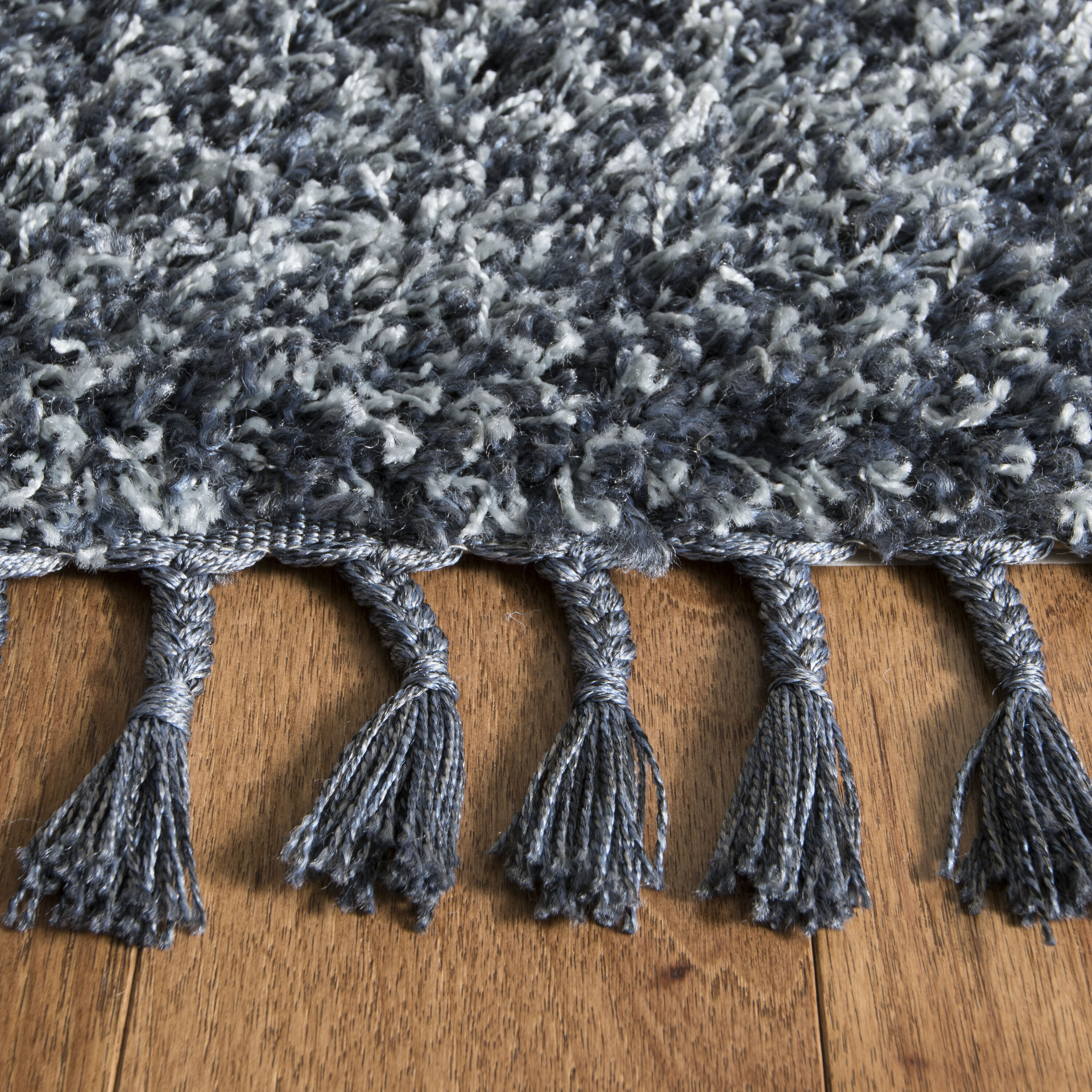 Safavieh Pro Lux Shag 433 Cream Blue 2ft x 8ft in the Rugs department ...