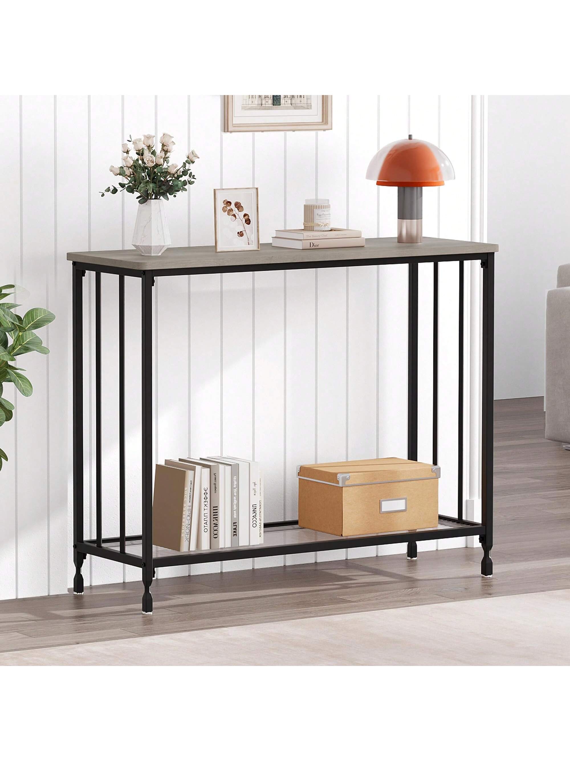 Qeetex Entryway Shelf. Console Table. Sofa Table Narrow Entryway Table ...