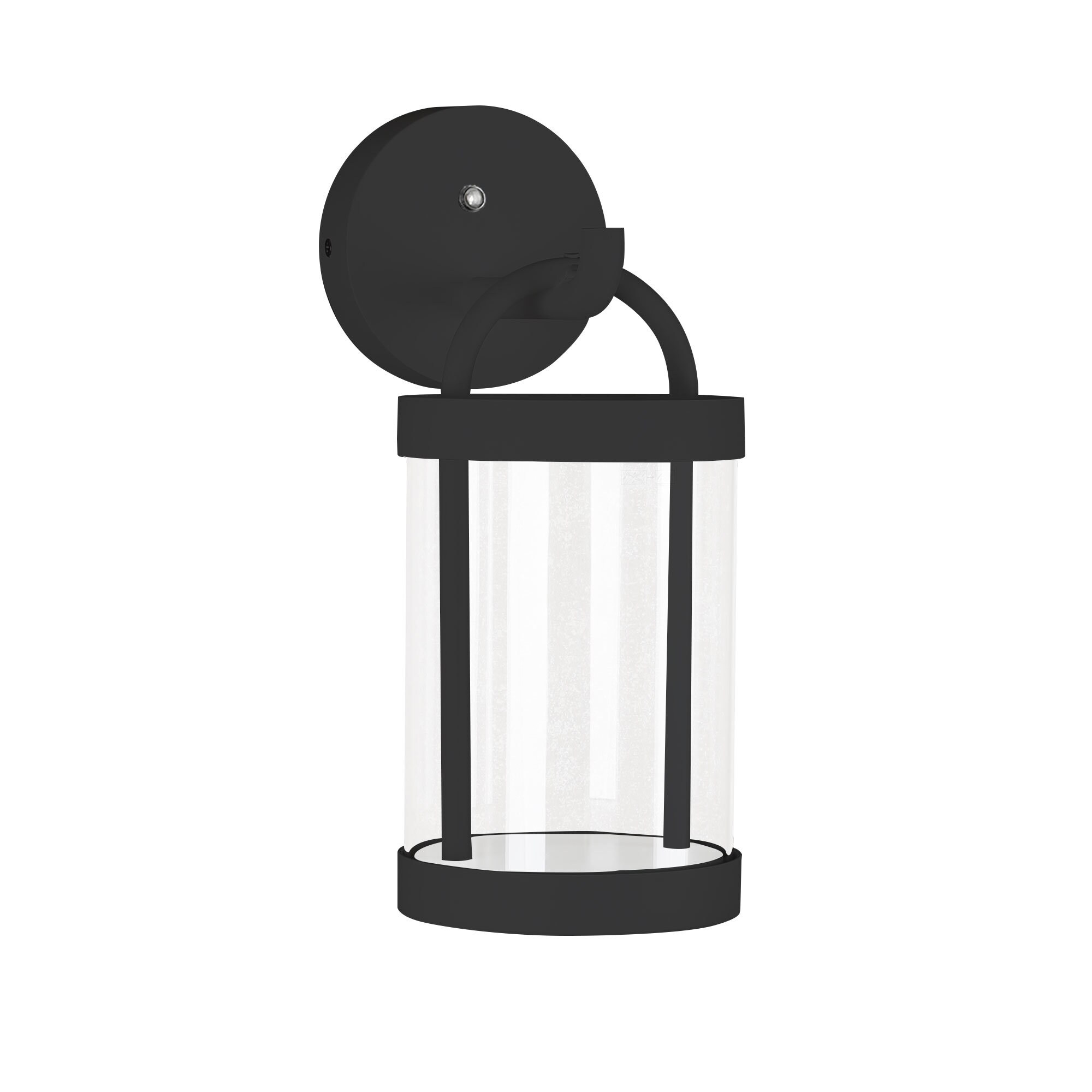 Kahomvis 13.6-in H Black Hardwired Motion Sensor Integrated LED Outdoor ...