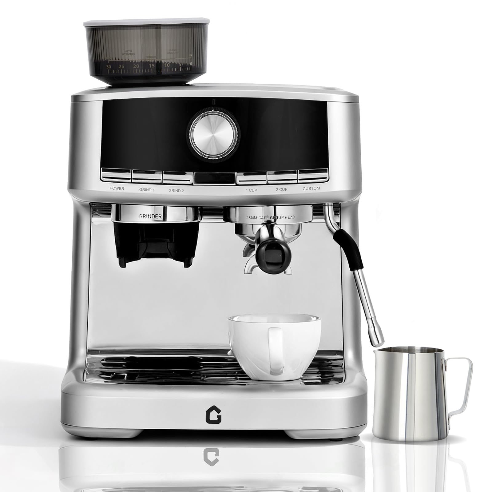 IdealHouse 20 Bar Stainless Steel Espresso Machine with Integrated ...