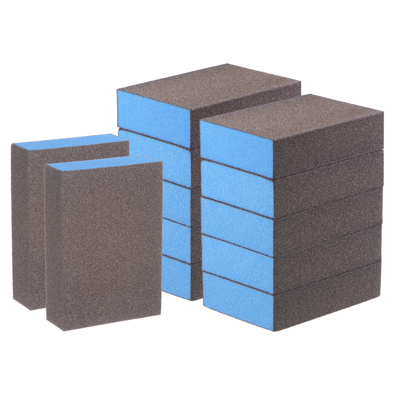Harfington 12pcs Sanding Sponge Blocks #120 (400 Grits) Wet/Dry Hand ...