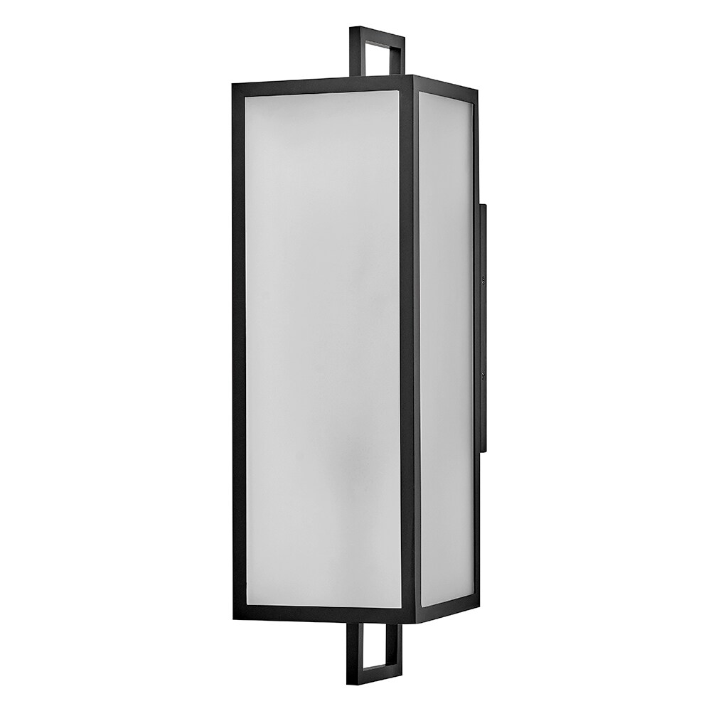 Lark Halden 1 -Light 24-in H Satin Black Hardwired Outdoor Wall Light ...