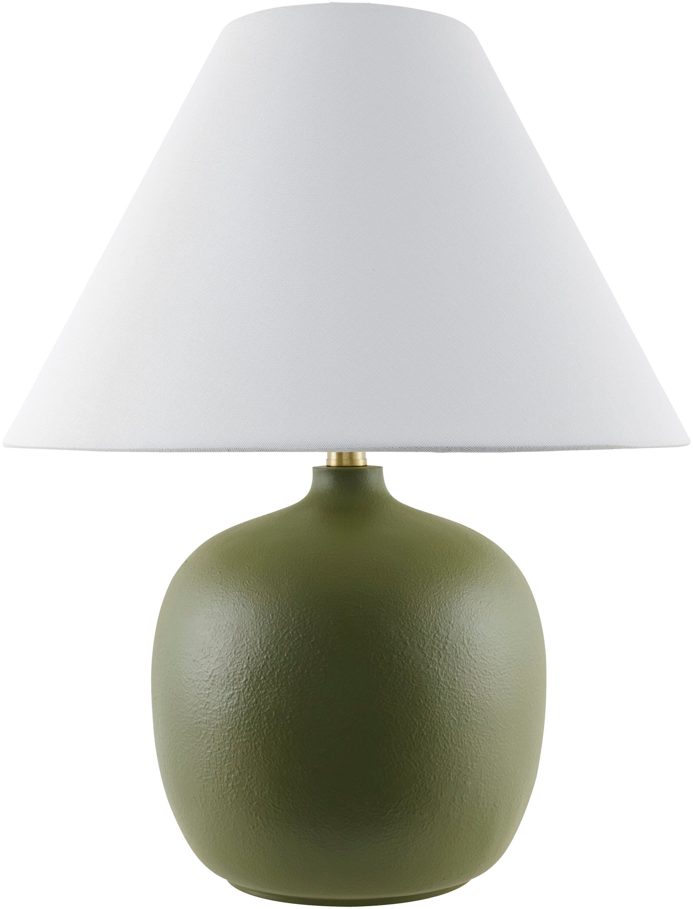 Livabliss Makurdi 23-in White/Green 3-way Table Lamp with Linen Shade ...