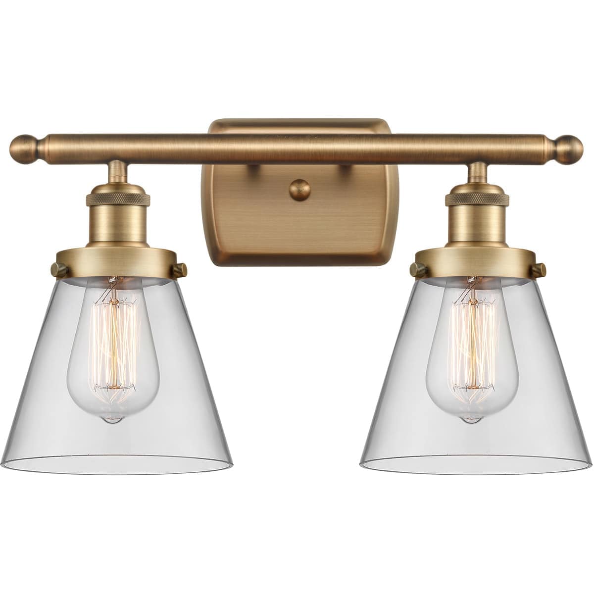 Innovations Lighting 916-2W-BB-G62-LED Ballston Small Cone Bathroom ...
