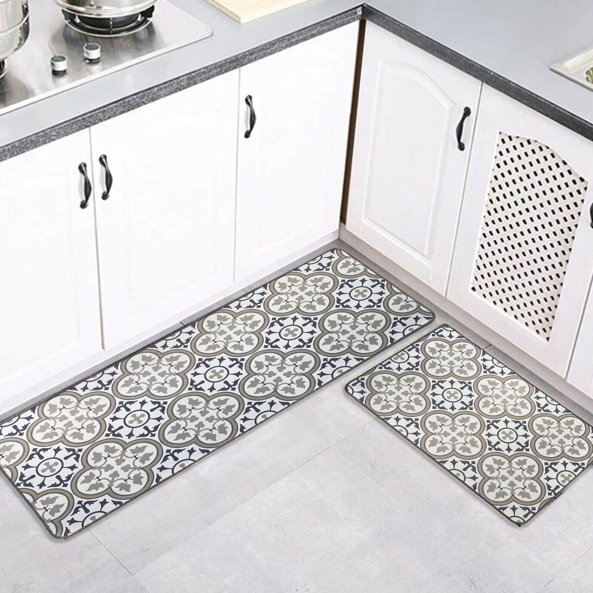 EVIDECO FRENCH HOME GOODS 20 x 47-in Paco Printed Kitchen Runner Mat ...