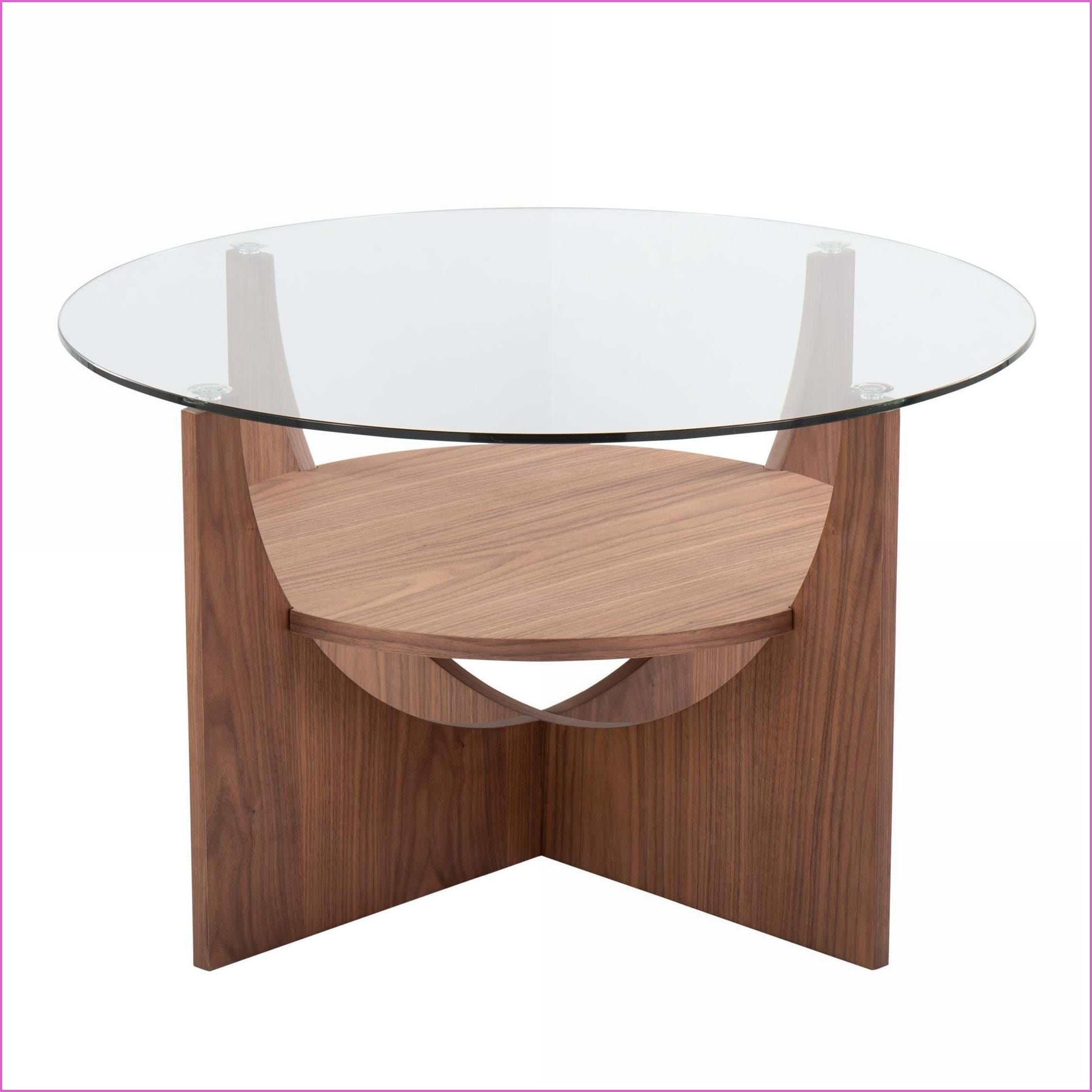 Watnature Contemporary Walnut Wood amp Clear Glass U Shaped Coffee ...