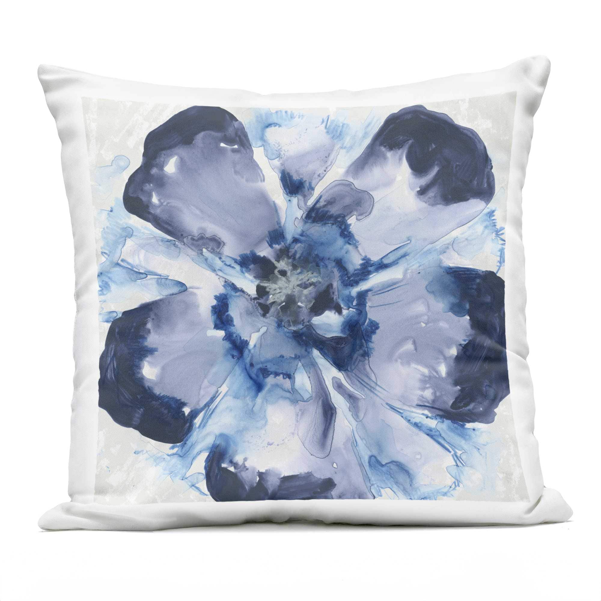 Blue Glass Bloom Outdoor Decorative Pillows at Lowes.com