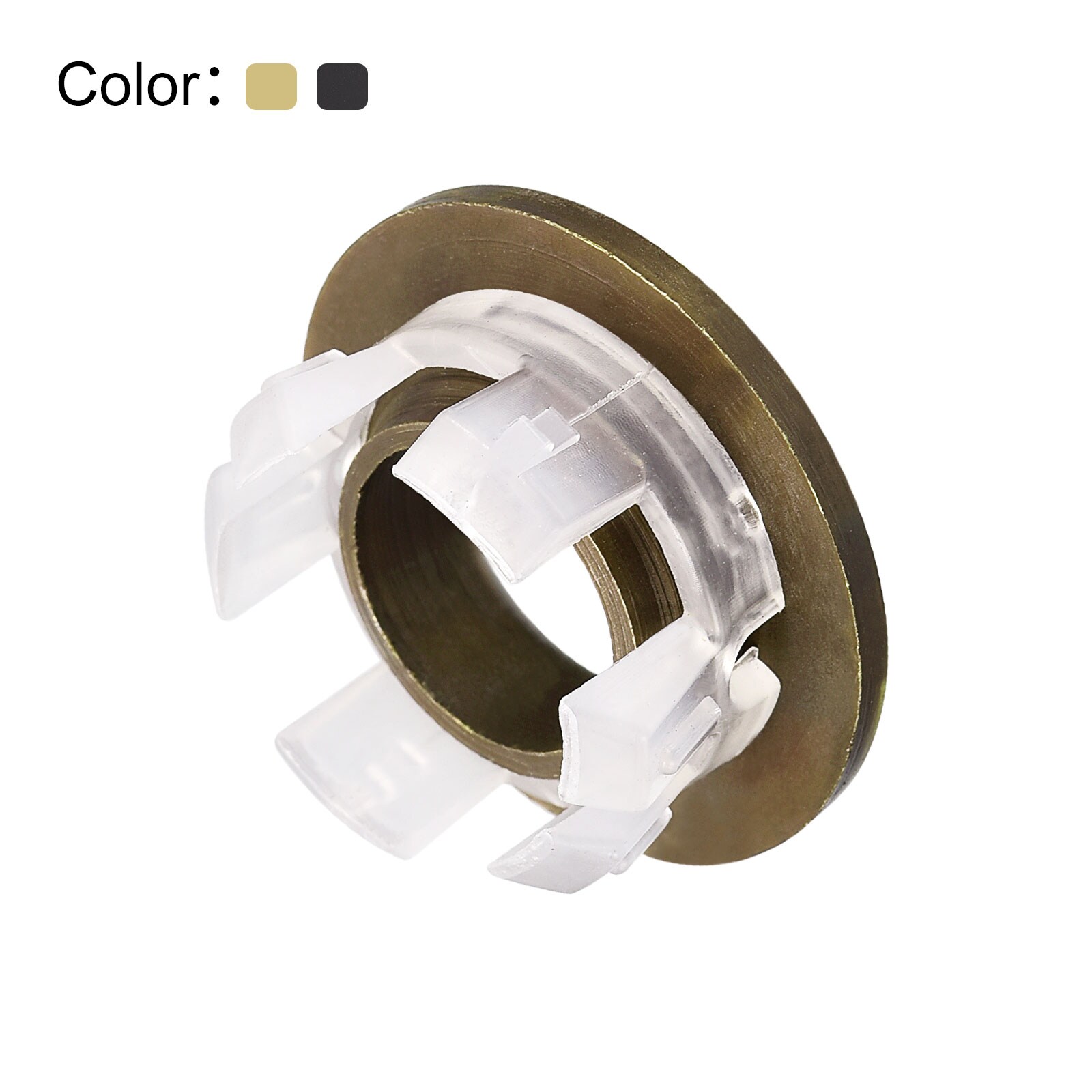 Unique Bargains Sink Trim Overflow Cover 2Pcs Sink Overflow Rings ...