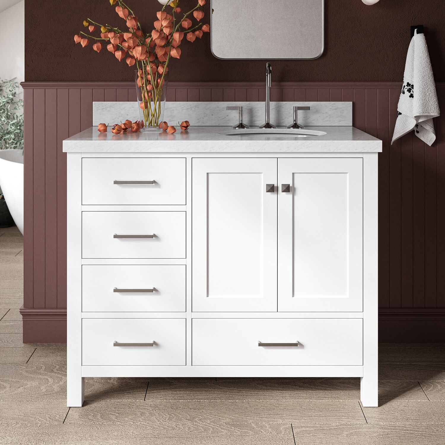 5-Drawer 43-Inch-Wide Bathroom Vanities & Vanity Tops at Lowes.com