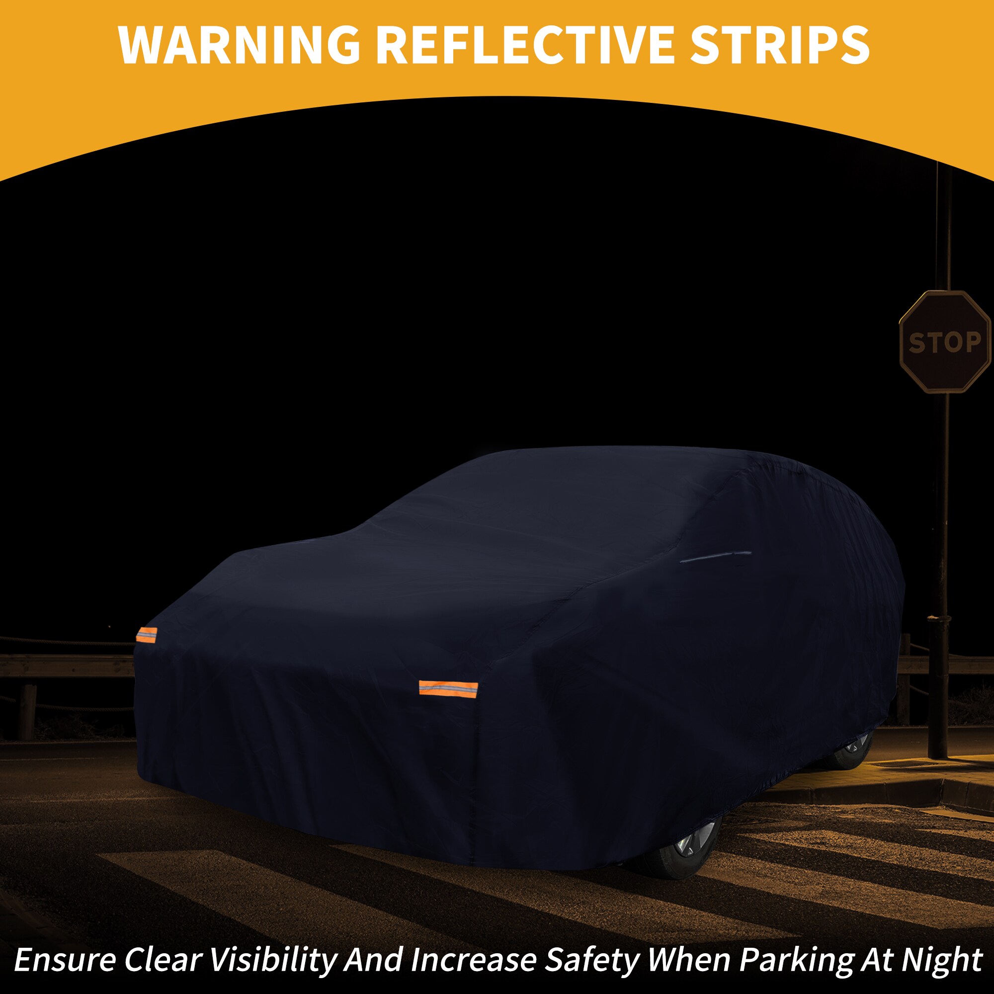 Unique Bargains Waterproof All-Weather Universal Car Cover with Right ...