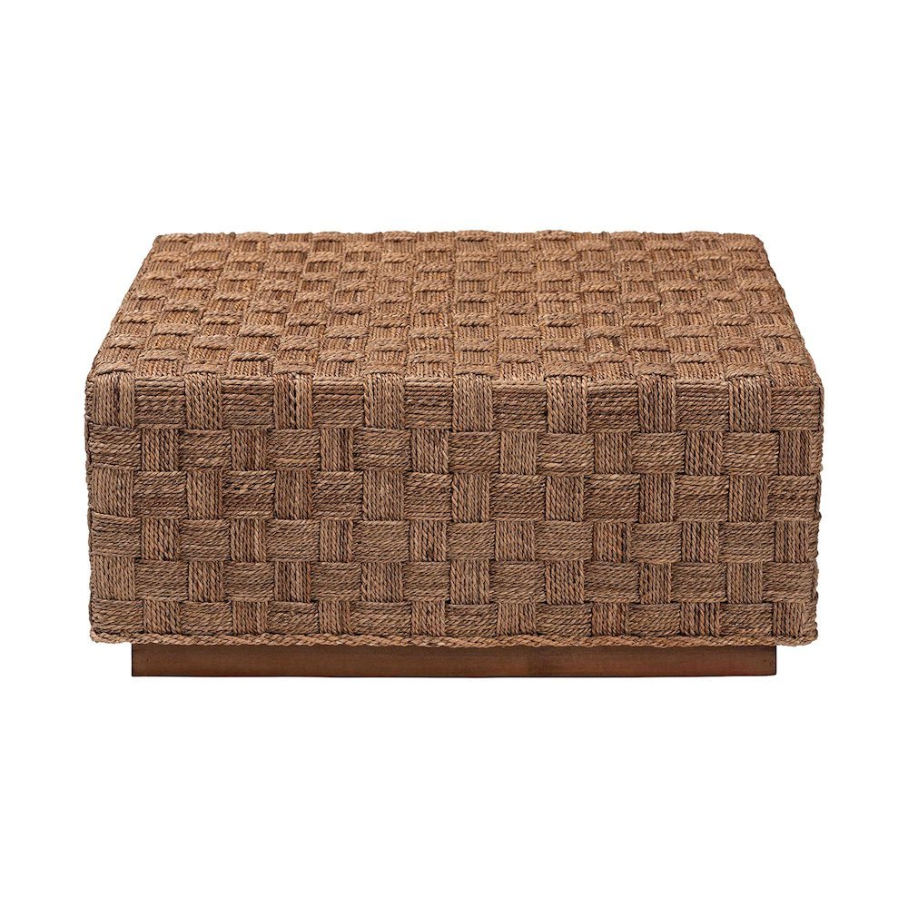 bali & pari Karina Bohemian Natural Seagrass Coffee Table in the Coffee ...