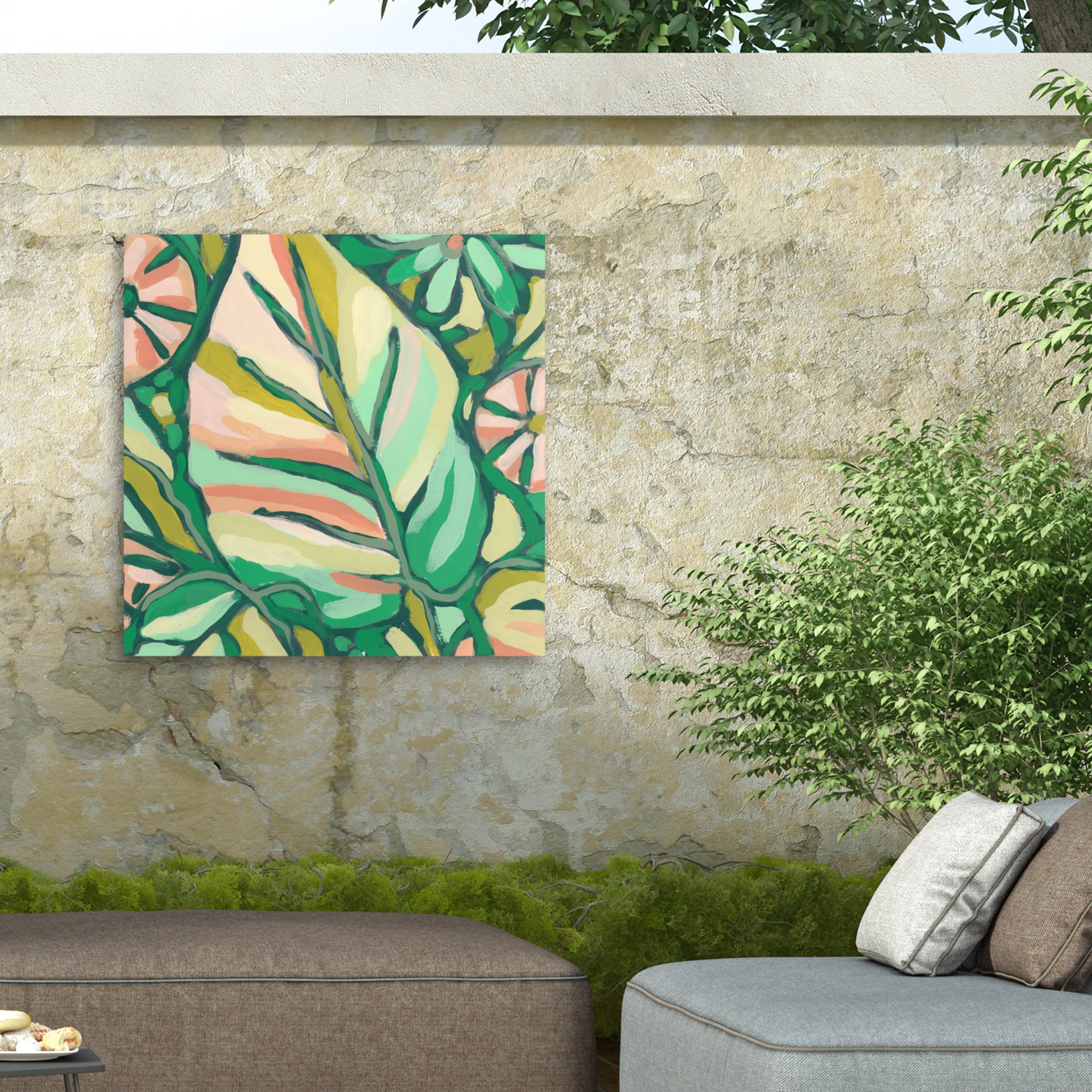 Trademark Fine Art June Erica Vess Candy Tropicals Iii Outdoor Canvas ...