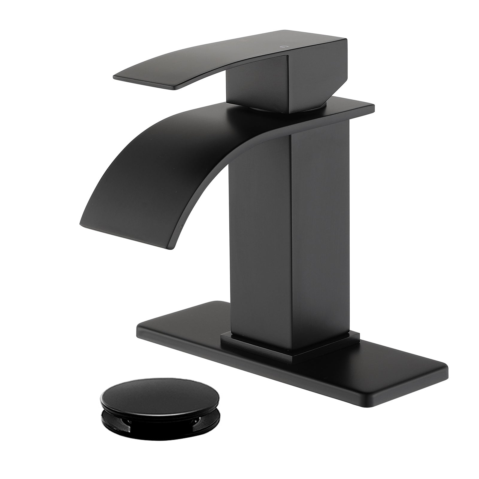 Boyel Living Black Faucet SUS304 Waterfall Spout cUPC Cartridge 60cm ...