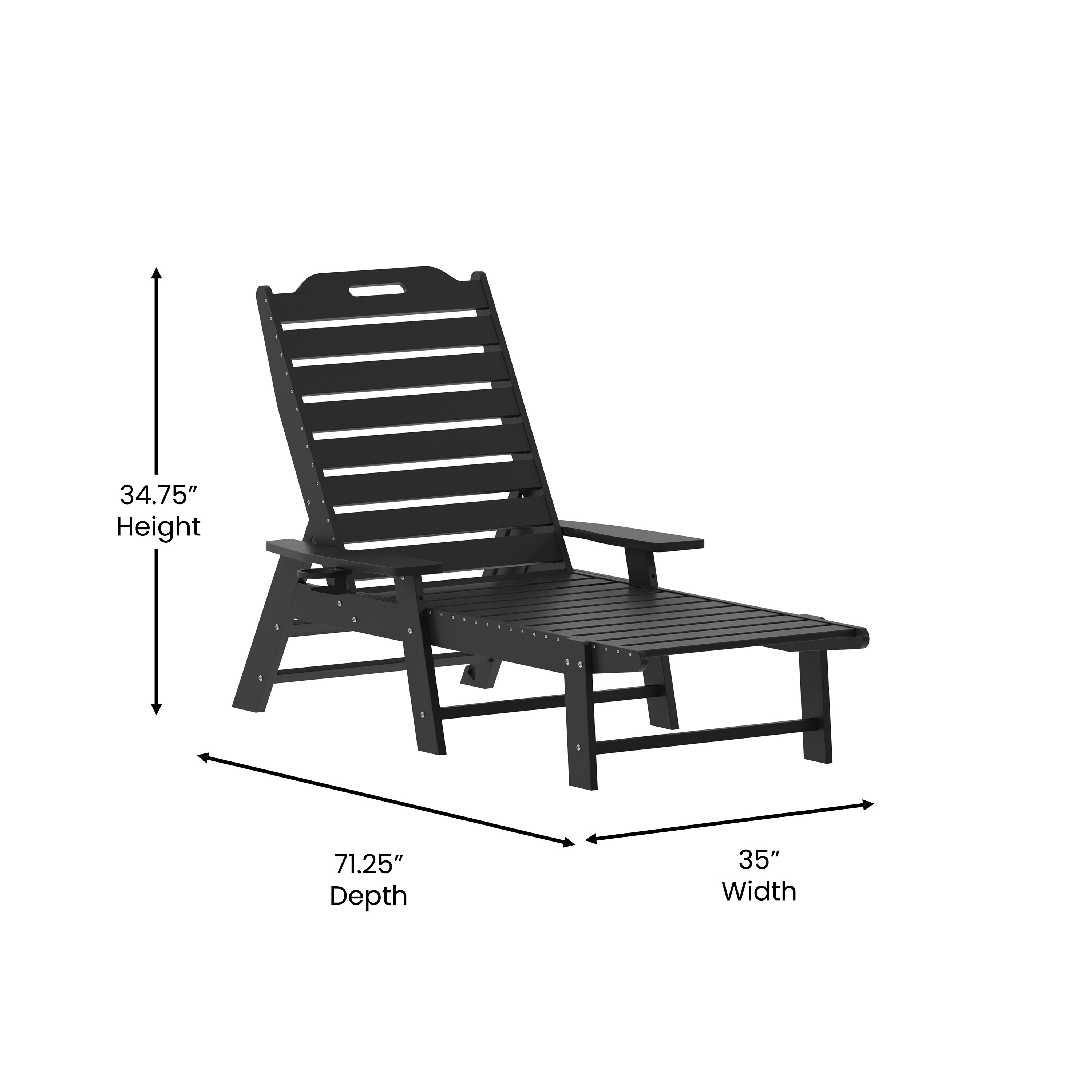 Chaise lounge Plastic Patio Chairs at Lowes