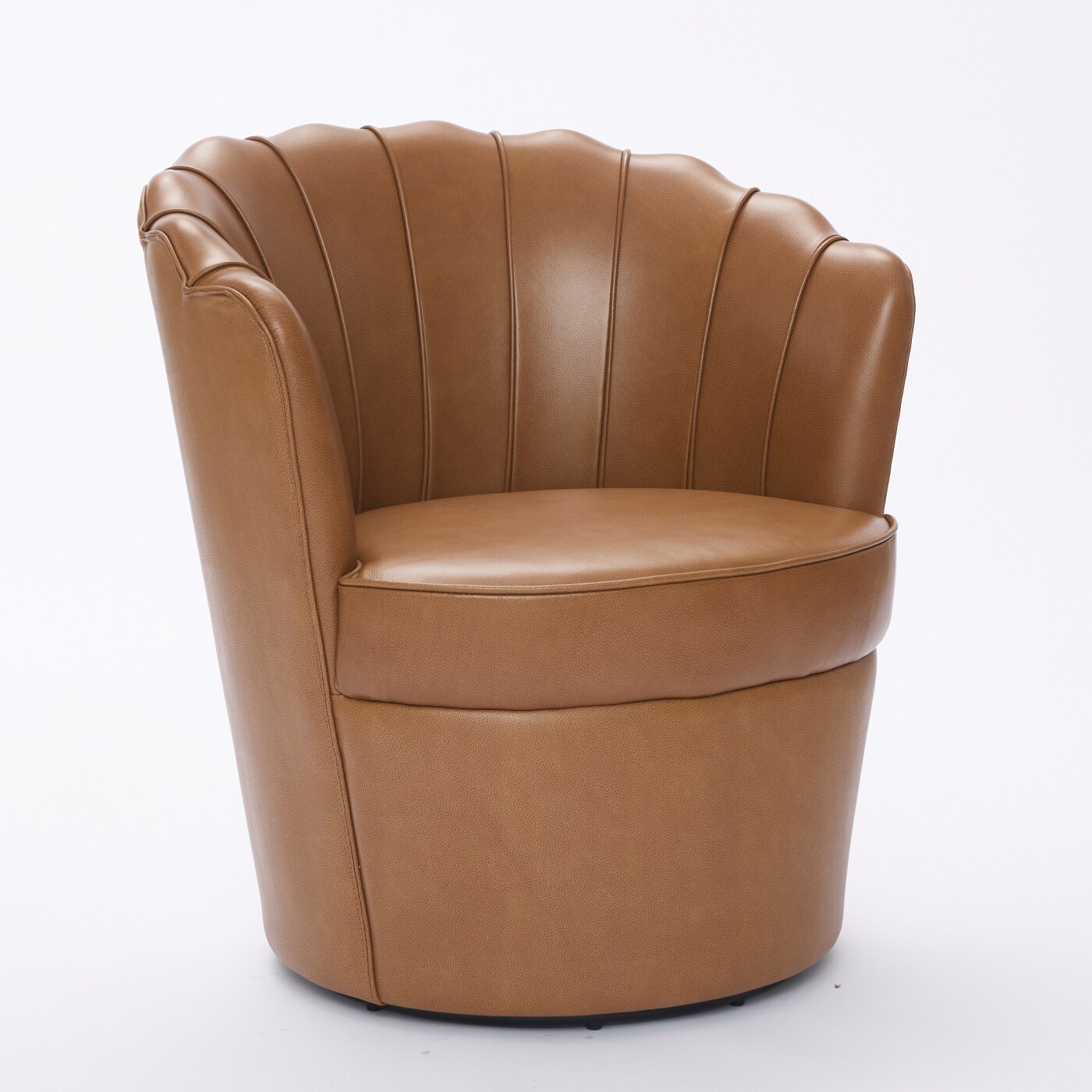Streamdale Furniture Streamdale Light Brown Petal Swivel Chair - 360 ...