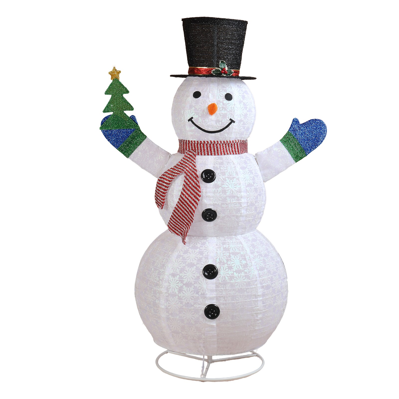 Upsimples 5.7FT Lighted Snowman Christmas Decoration 200 Warm White ...