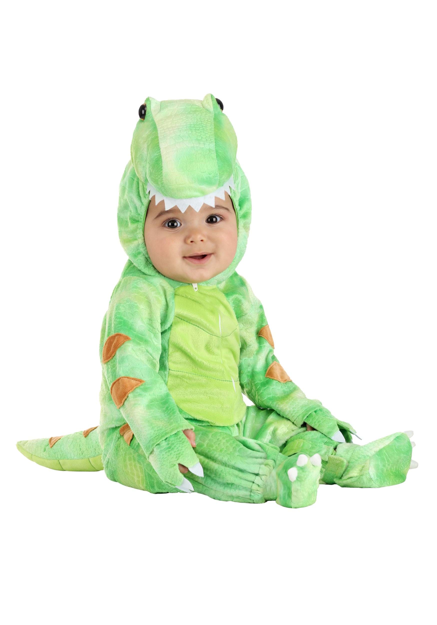 HalloweenCostumes.com FUN Costumes Green T-Rex Baby Costume 12/18 ...