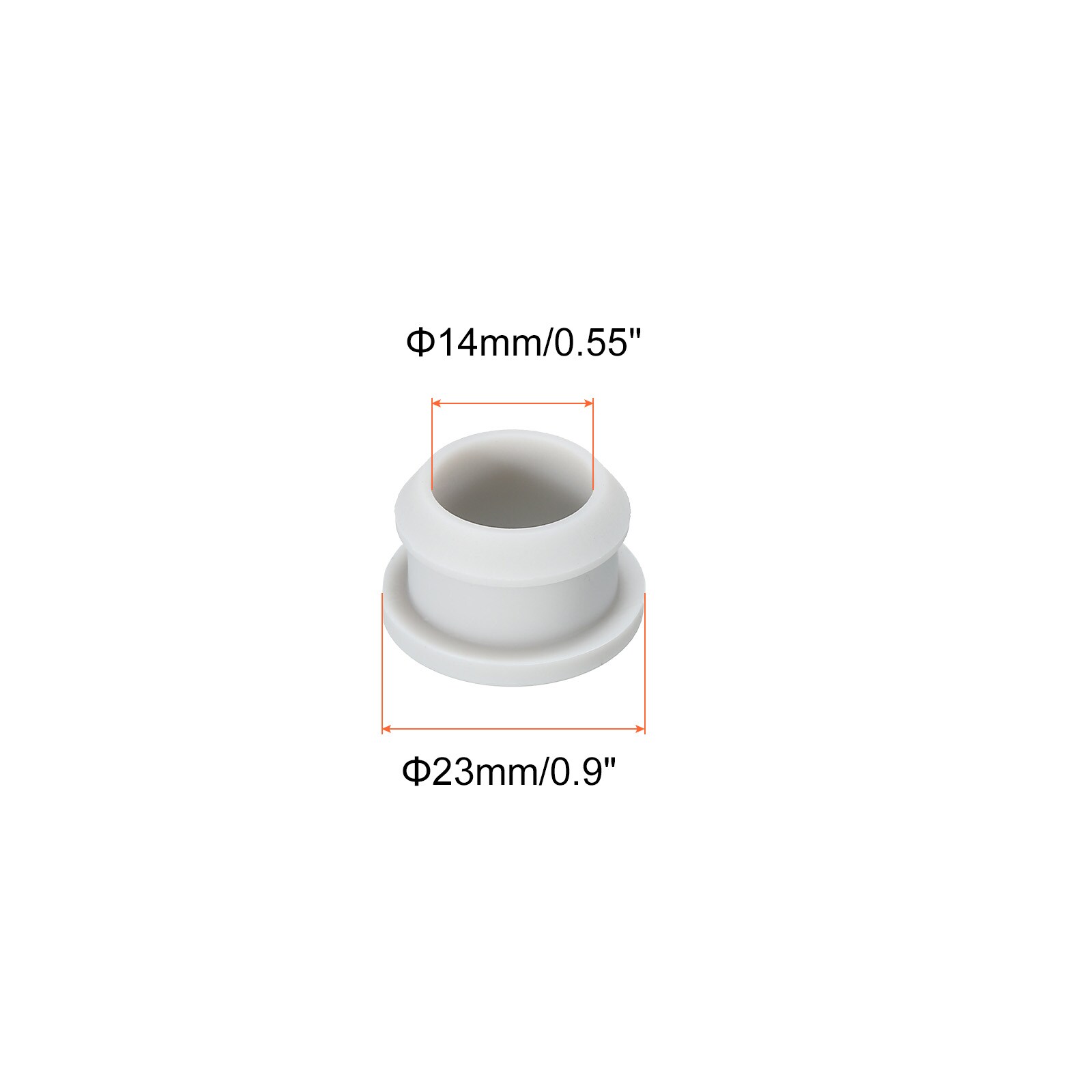 Unique Bargains 4pcs Snap Rubber Grommet Hole Plug Mount Dia 18mm ID ...