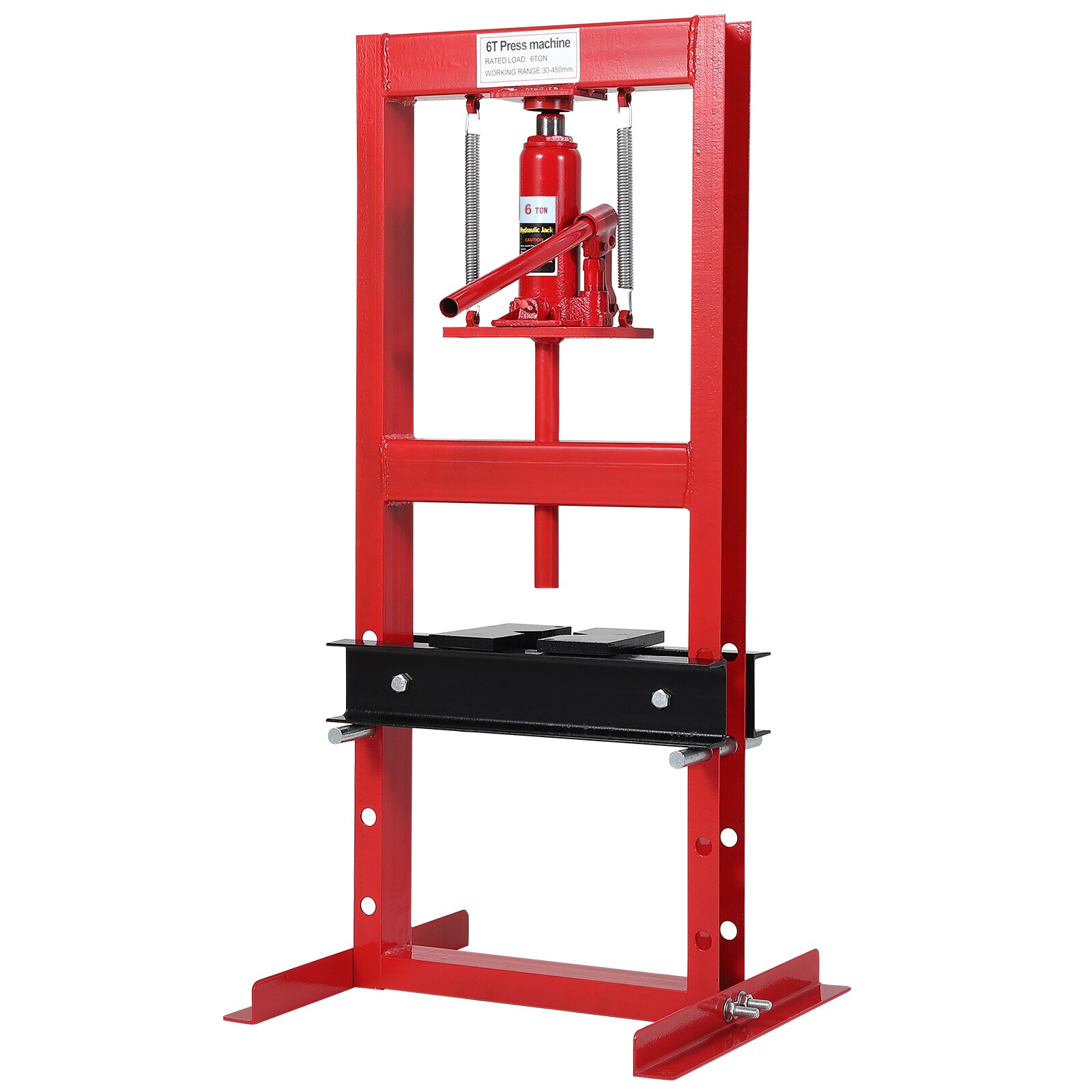 IdealHouse 12 T Hydraulic Shop Press H Frame 2 Hold Adjustable Height ...