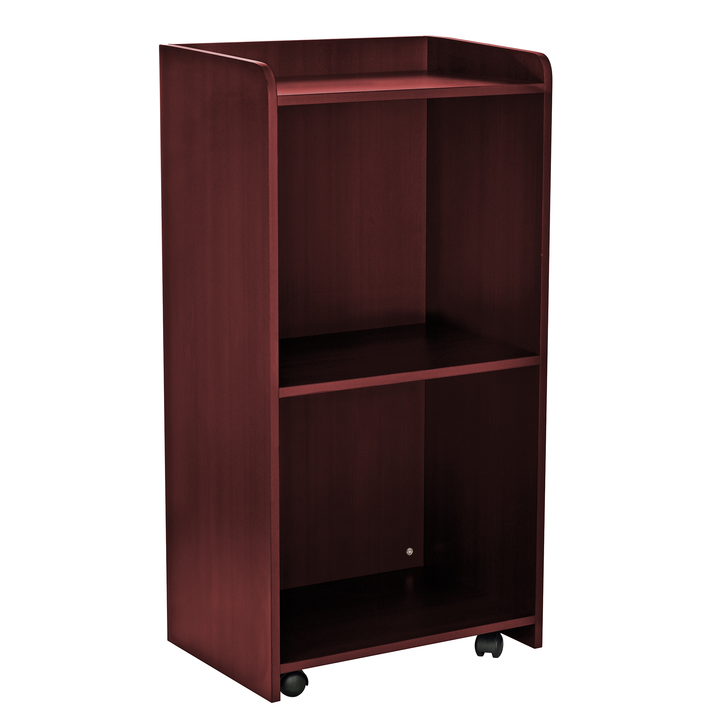 AdirOffice 46.5-in H Mahogany Wooden Mobile Presentation Lectern Podium ...