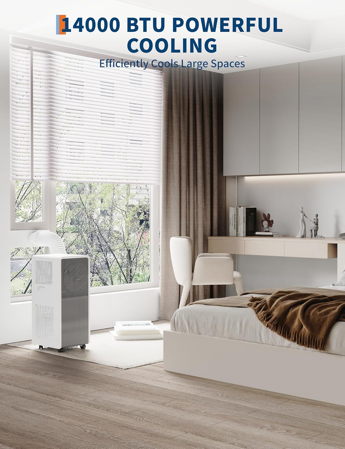 GAOMON 14000 BTU Portable AC for 600-750 sq Ft Energy Efficient Quiet 3 ...