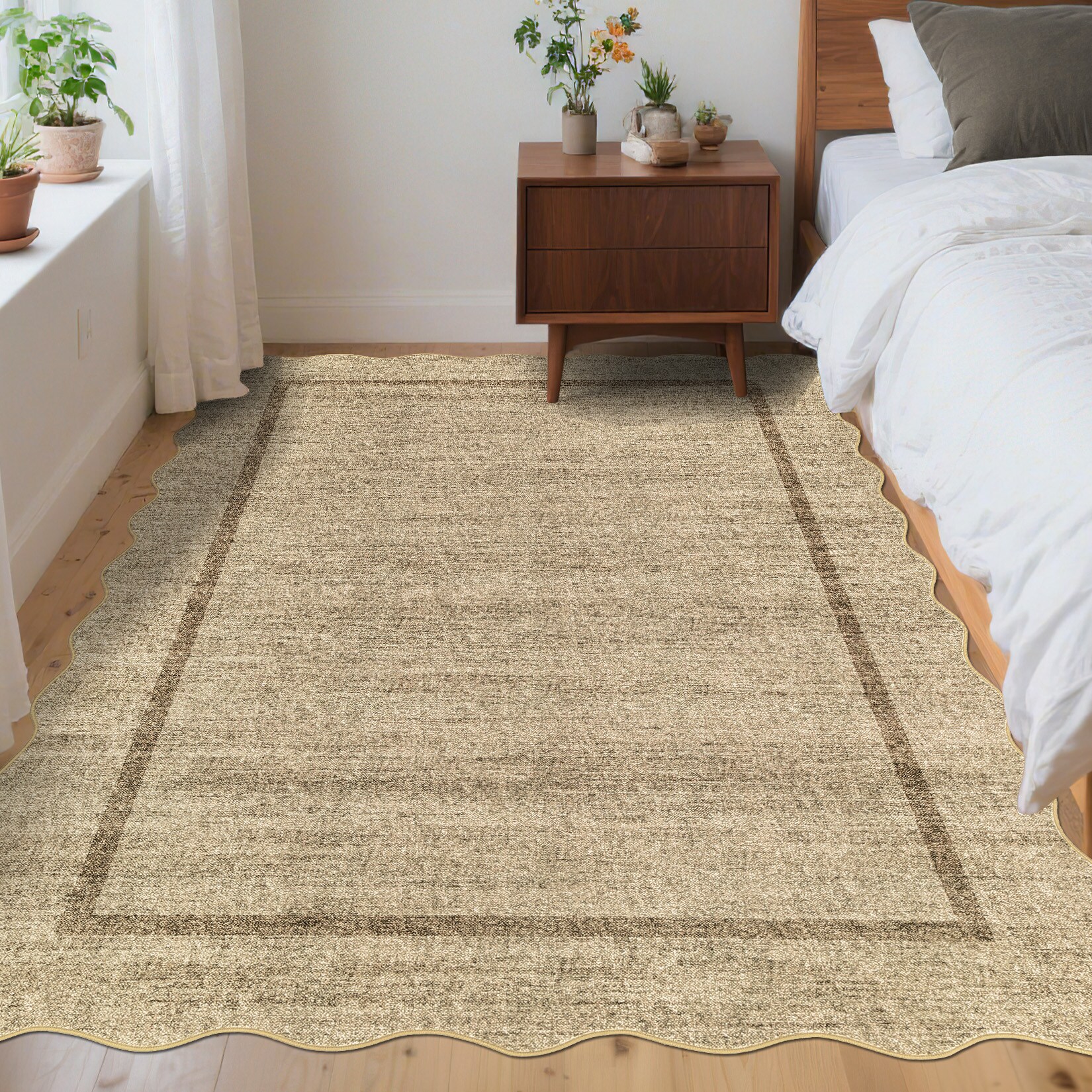 Garvee 10 x 13 ft Jute Rectangular Living Room Bedroom Dining Room ...