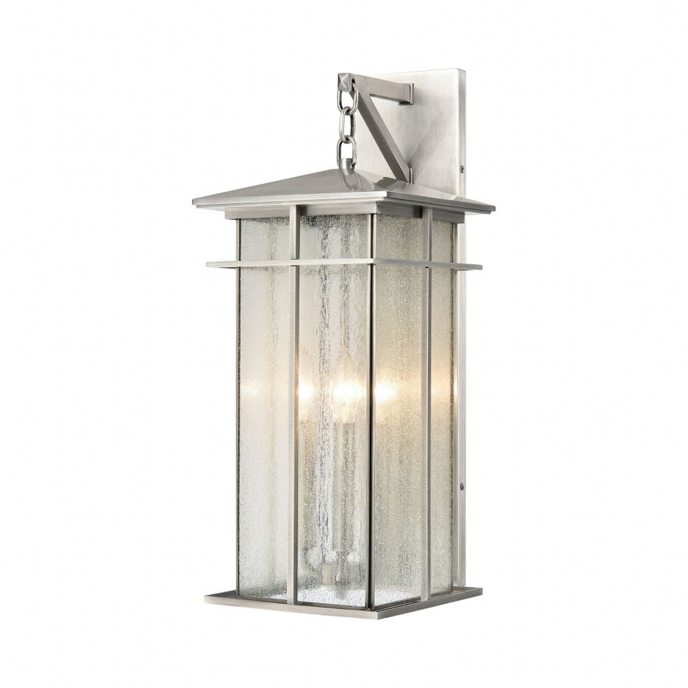 ELK Home Oak Park Antique Brushed Aluminum 3 - Light Wall Light ...