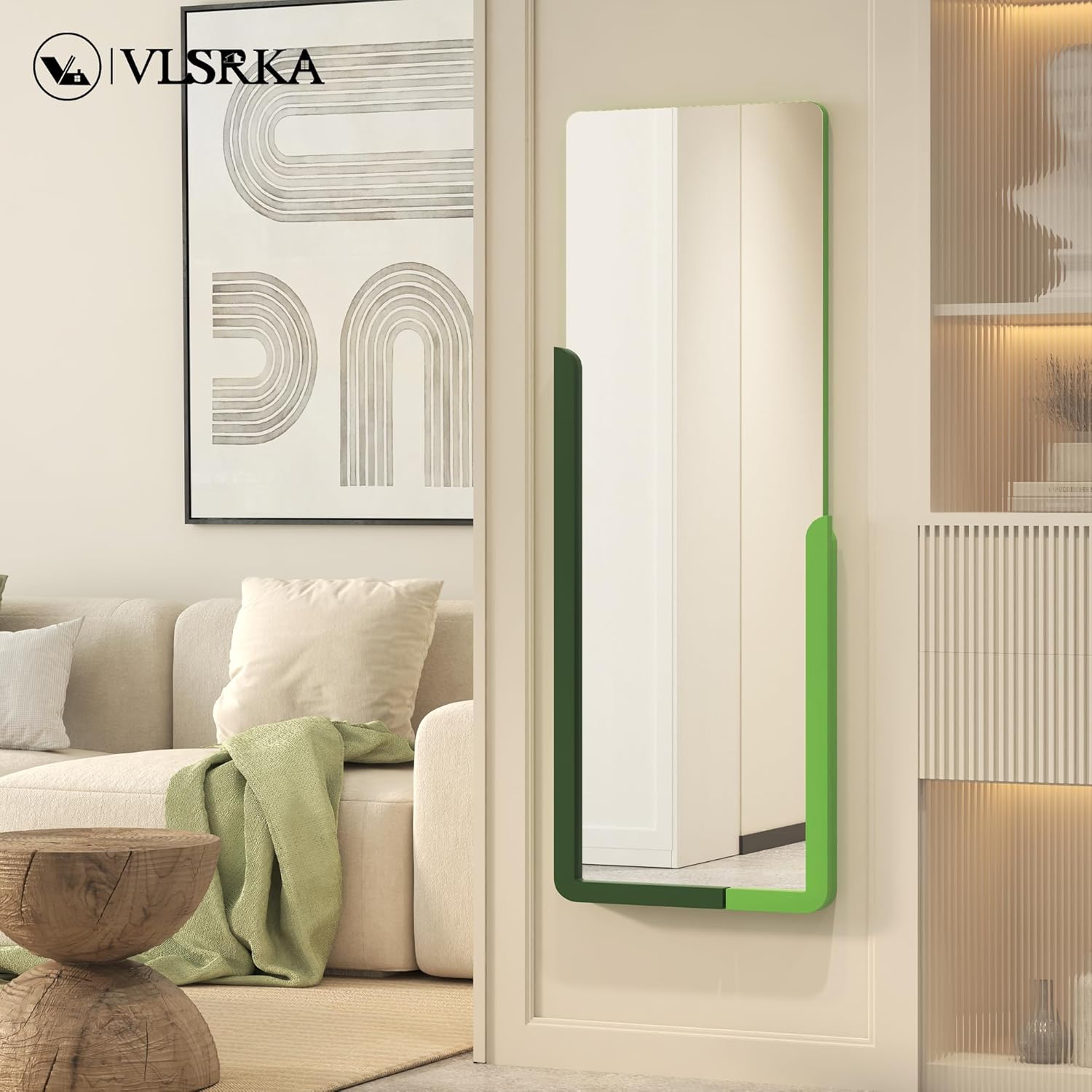 Vlsrka 47 Inch x 15 Inch Full Length Mirror Over The Door Hanging or ...