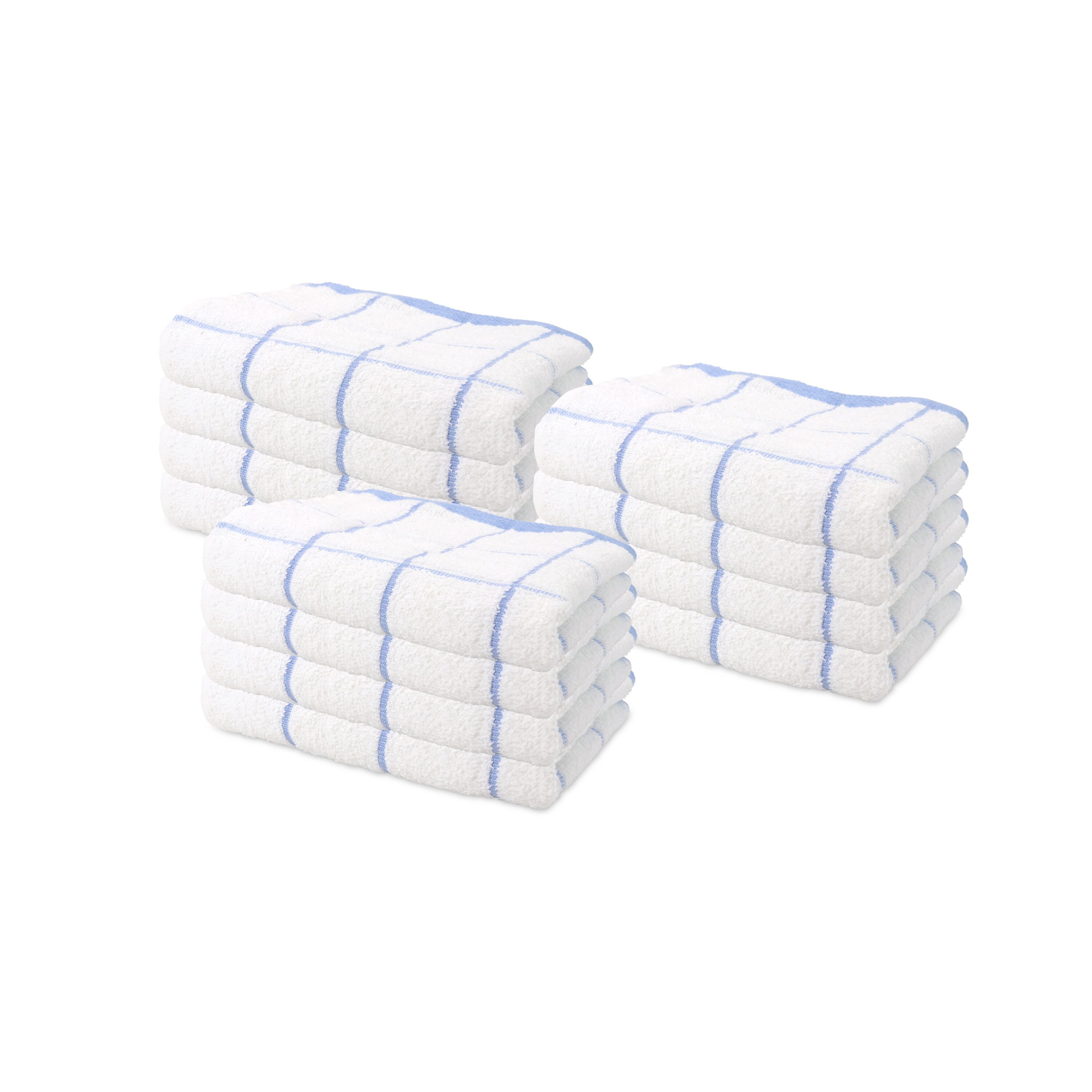 Arkwright Home Cooks Linen Kitchen Towel 15x25 Blue - Case of 144 in ...