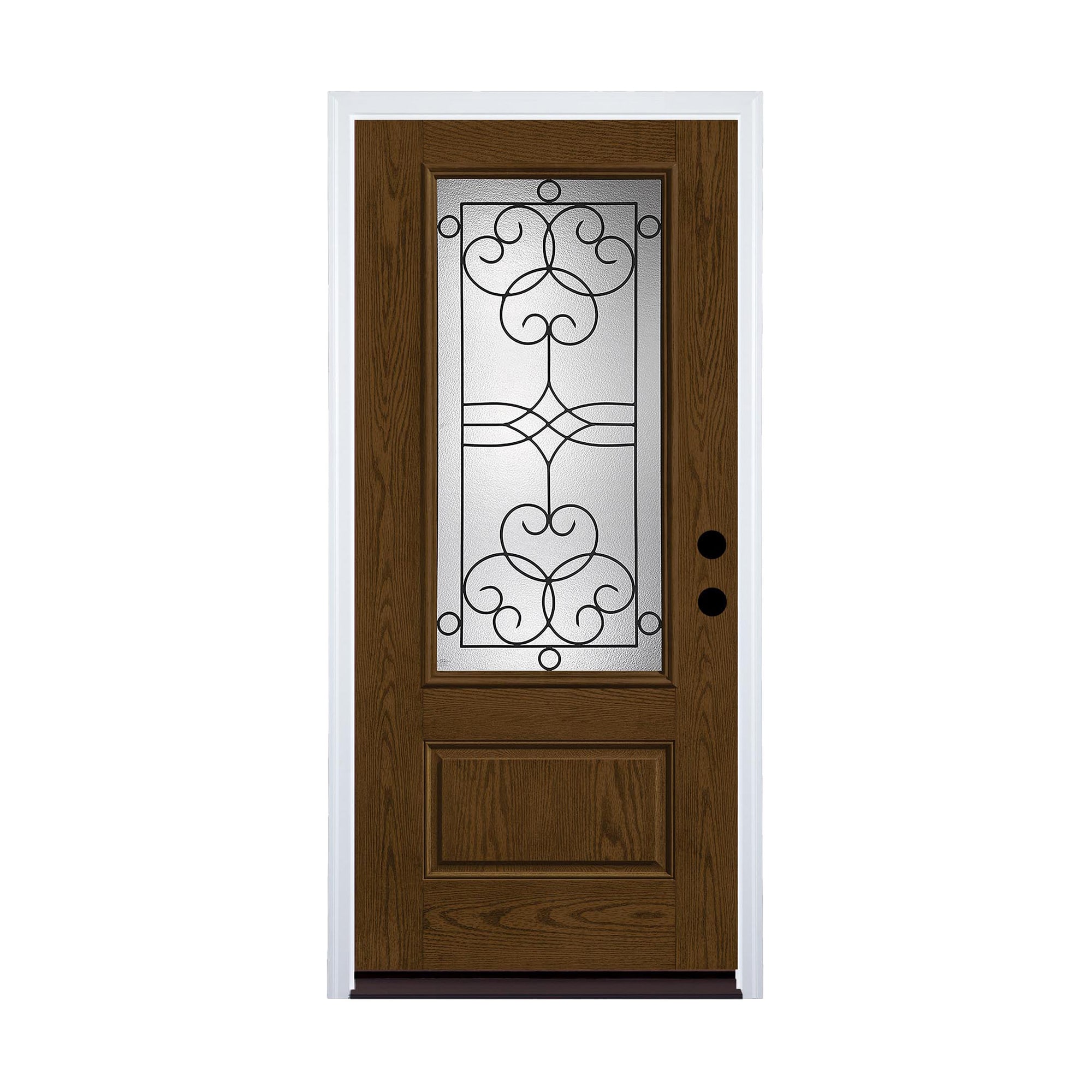 Therma-Tru SALINAS 36-in x 80-in x 6-9/16-in Fiberglass 3/4 lite Left ...