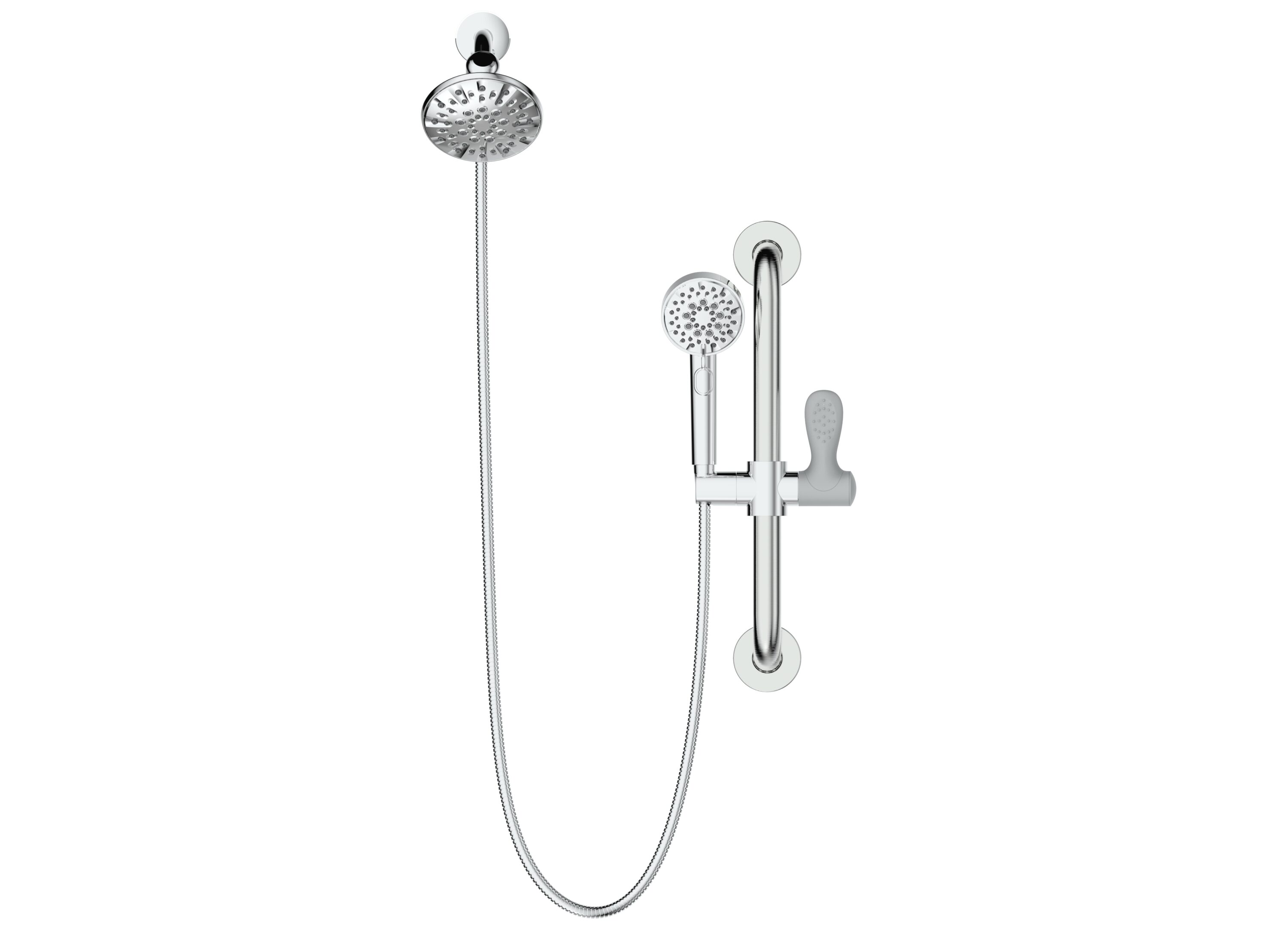 Project Source Shower Combo and Slide bar 5F handheld shower+1F shower ...