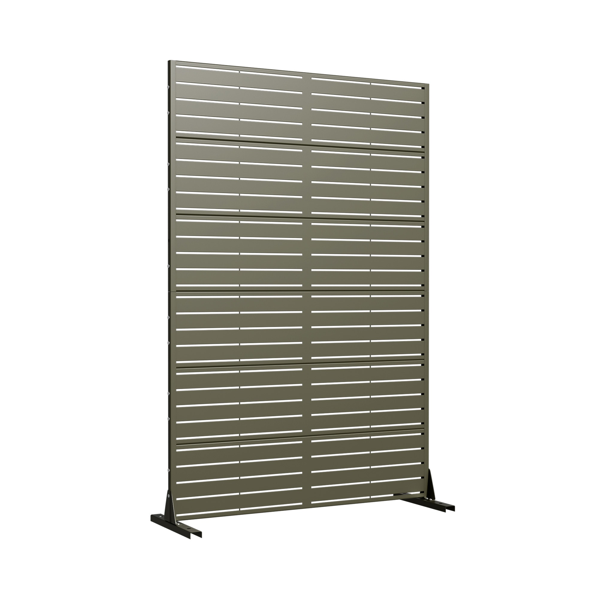 Wooakway 72 in. Galvanized Metal Outdoor Privacy Screens Garden Outdoor ...