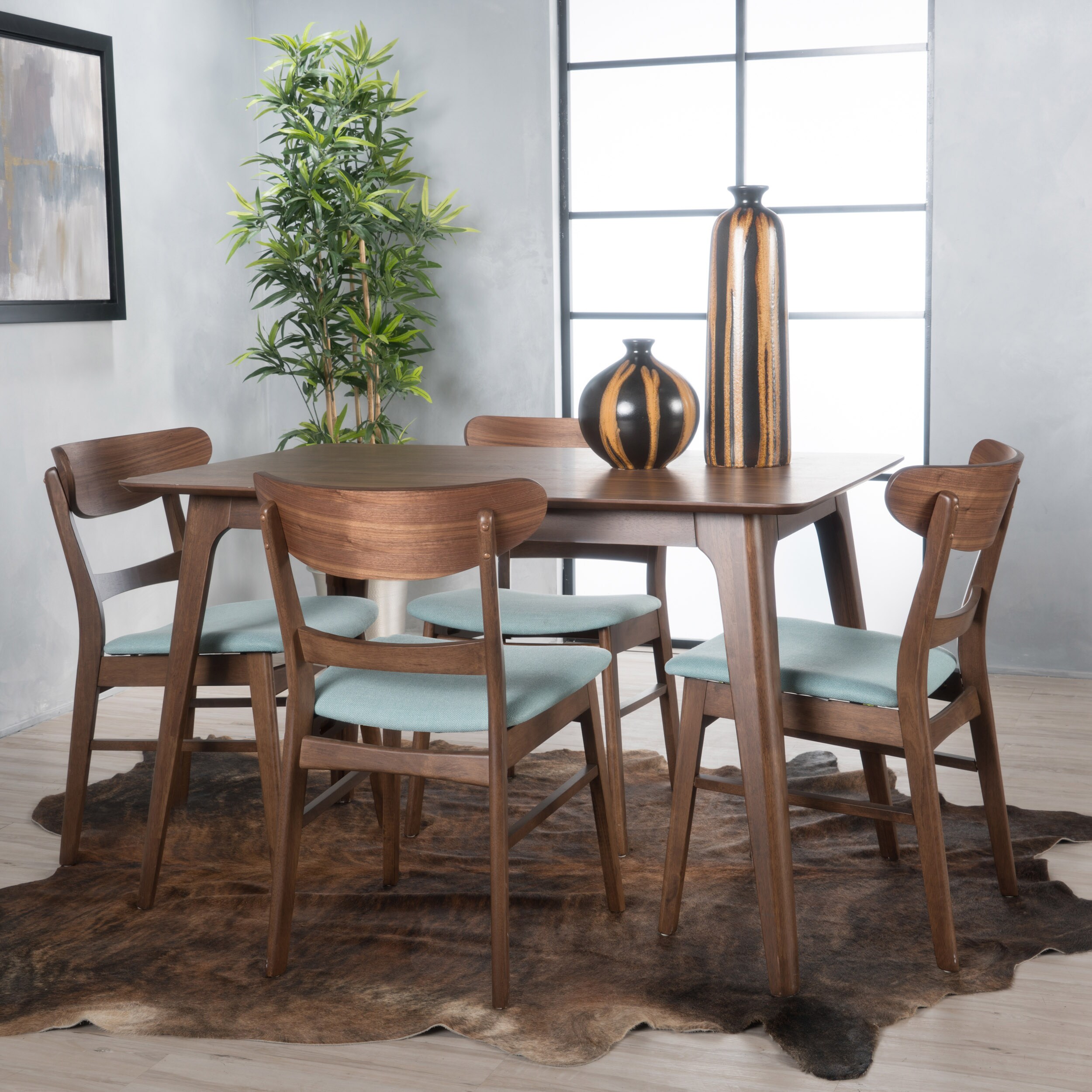 Christopher Knight Home Natural Walnut + Mint in the Dining Room Sets ...