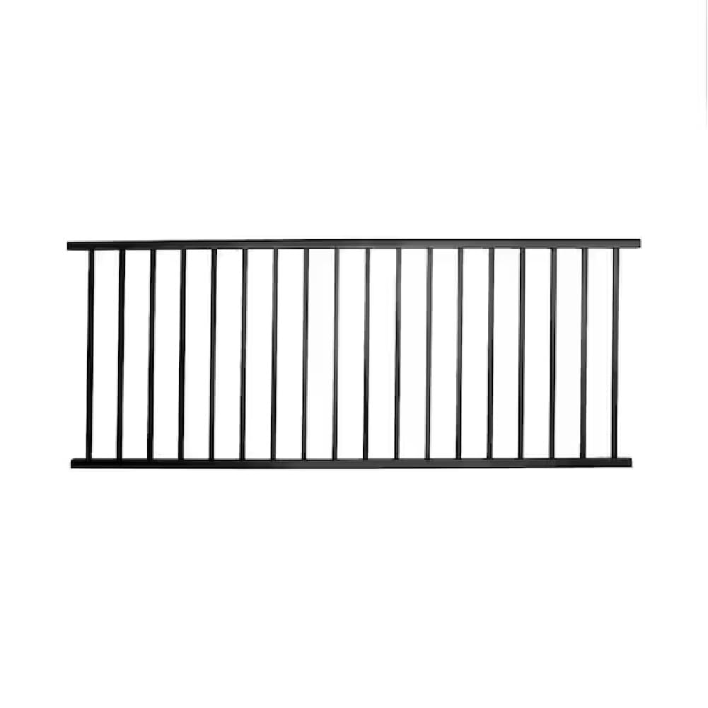 Westbury Westbury Aluminum C10 36inx7ft Horizontal Rail Section - Black ...
