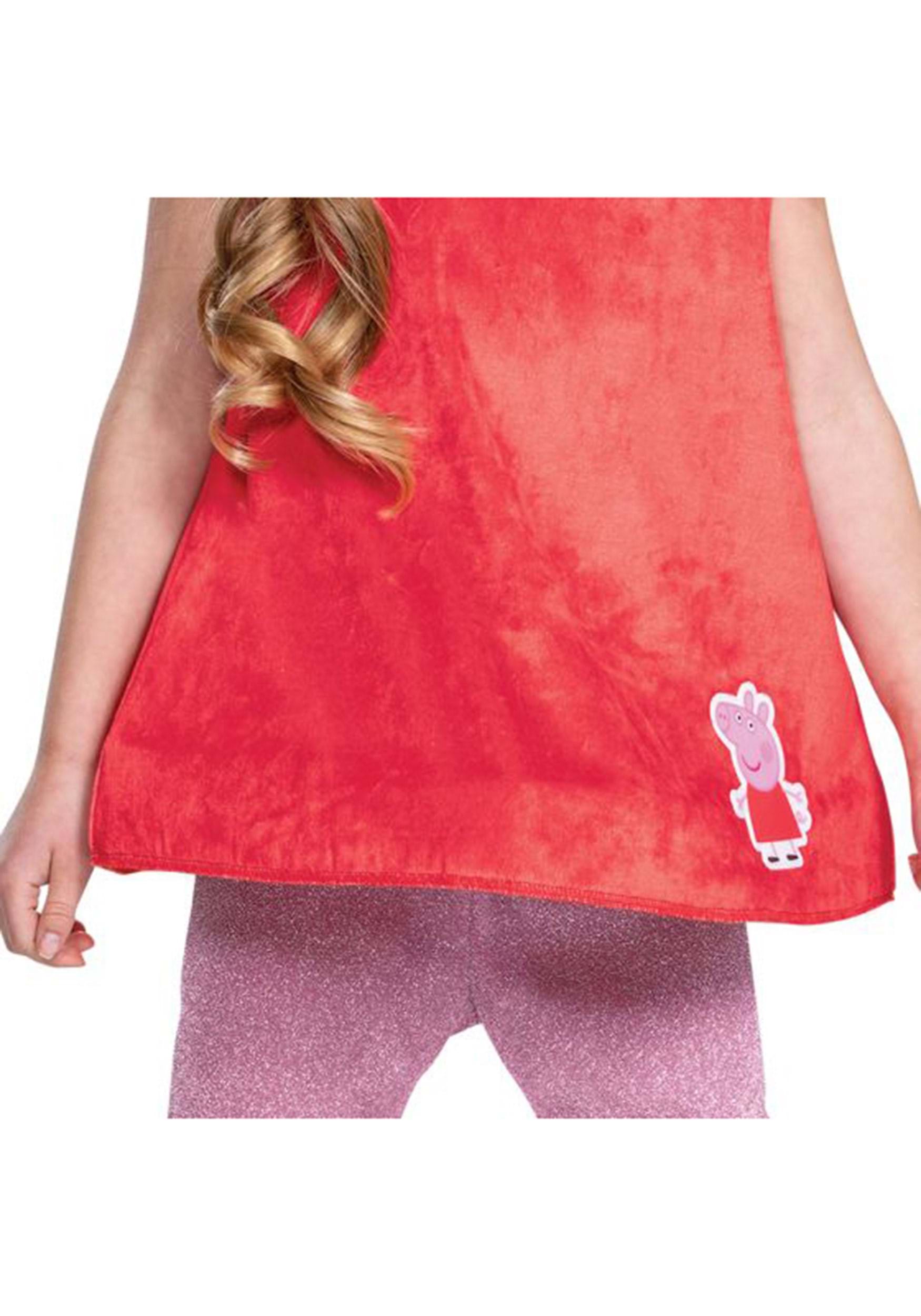 Disguise Child Classic Peppa Pig Costume Peppa Pig Costumes Size 7/8 in ...