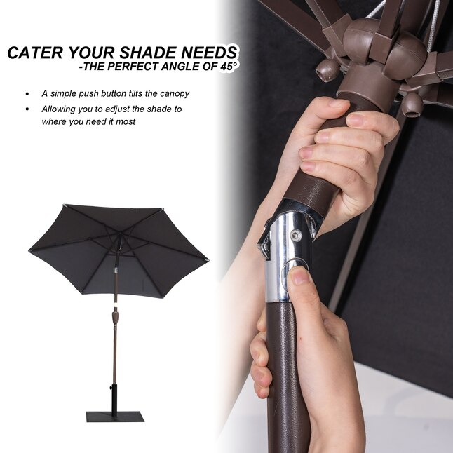 BANSA ROSE 7.2-ft Aluminum Market Patio Umbrella in the Patio Umbrellas ... BANSA ROSE 7.2-ft Aluminum Market Patio Umbrella in the Patio Umbrellas ...