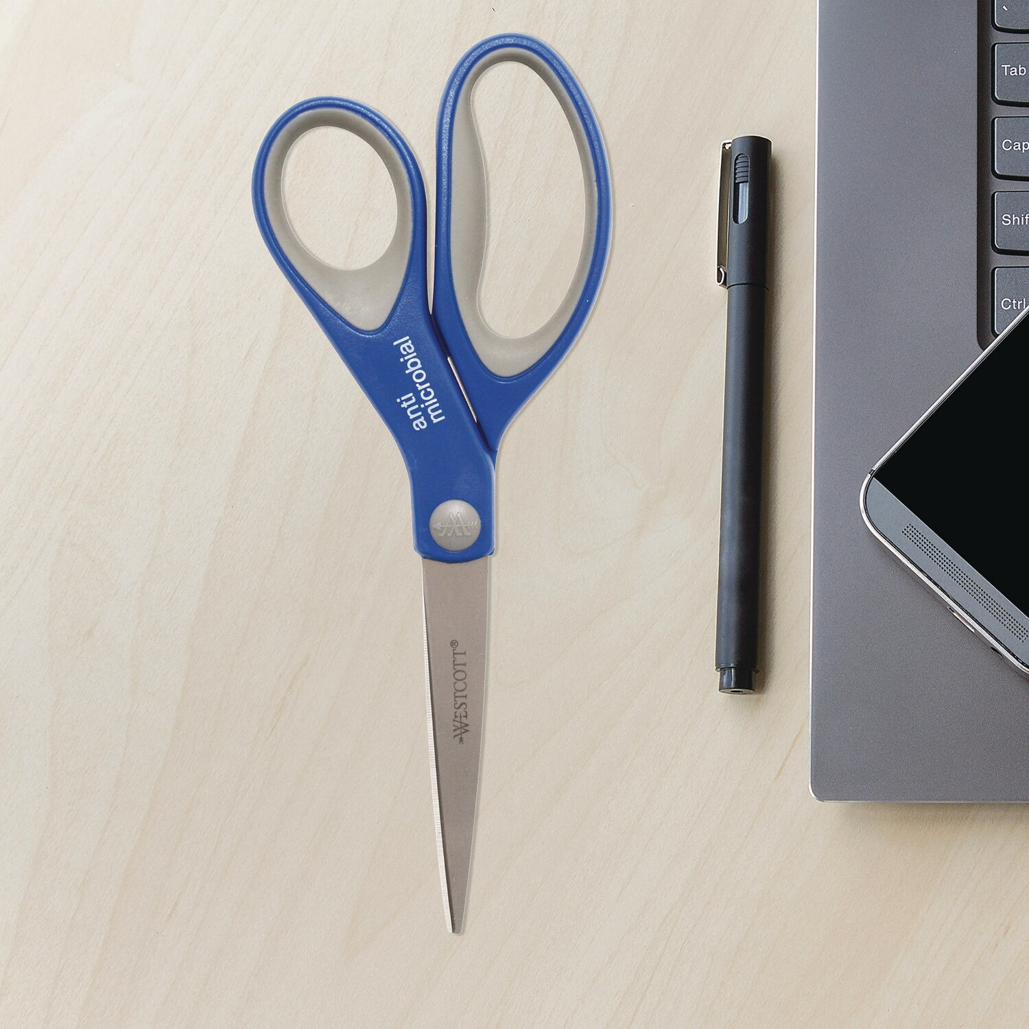 Westcott Scissors with Antimicrobial Protection 8 Long 3.25 Cut Length ...