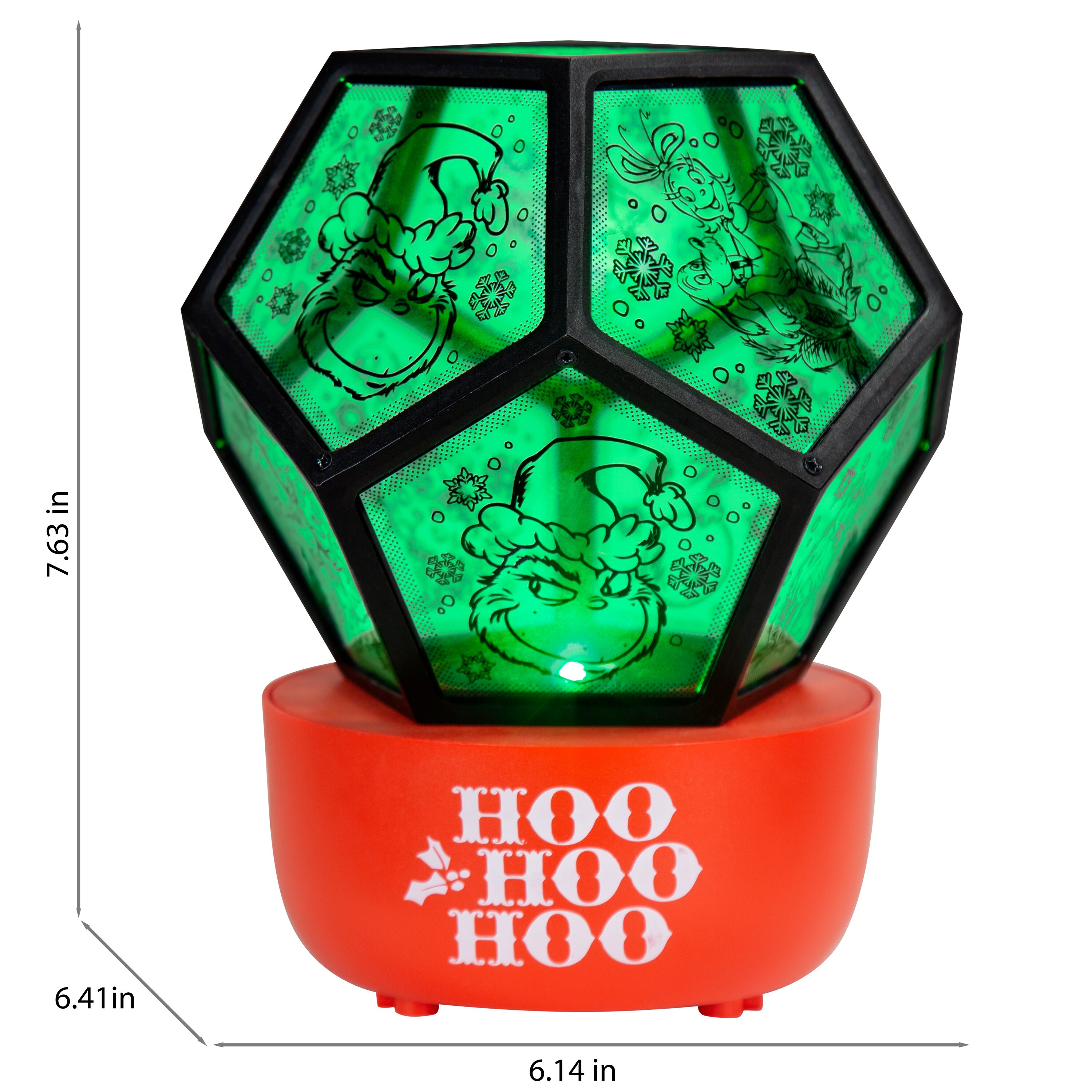 Grinch Twinkling Green Battery-operated Christmas Indoor Light Show ...