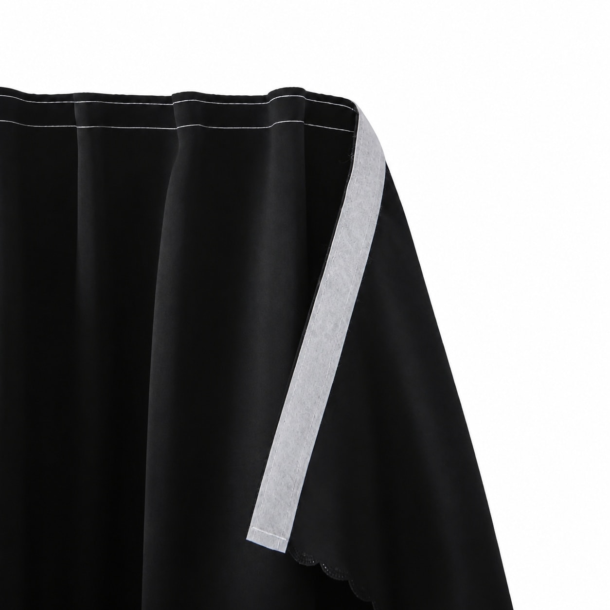Etokfoks Black Finish Modern Style Polyester Adhesive Blackout Window ...