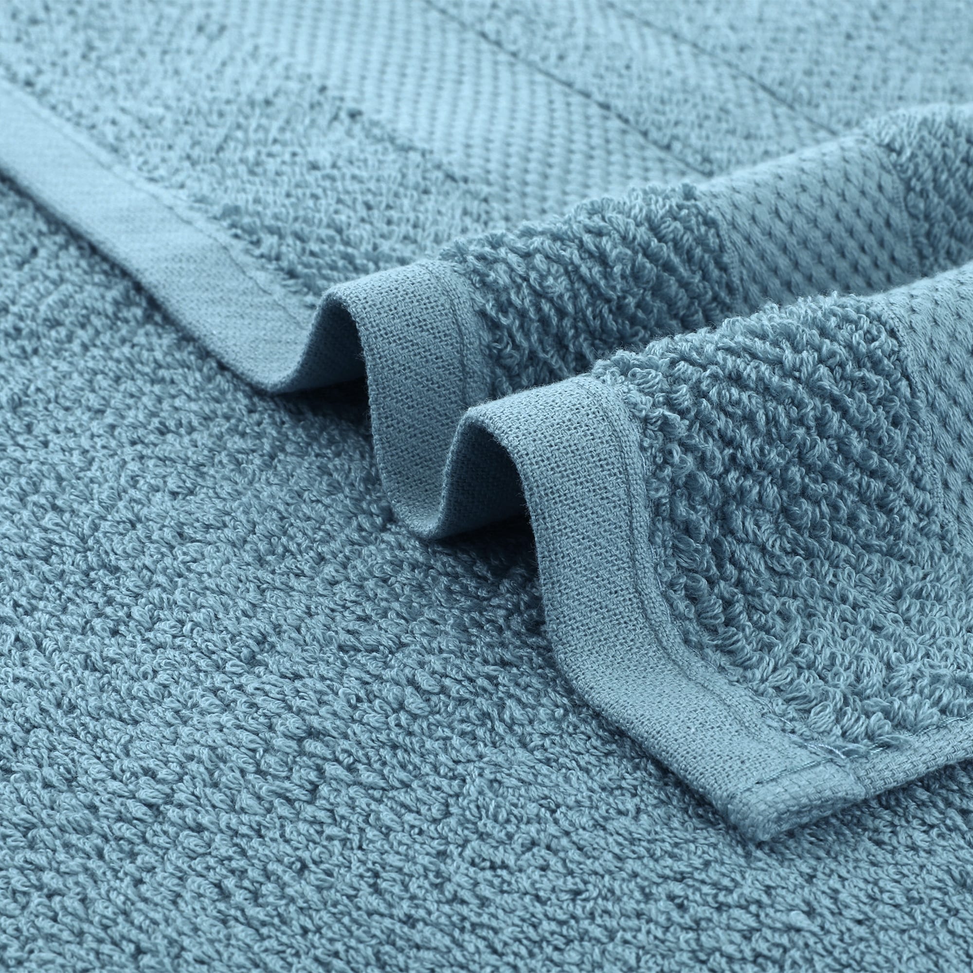 Unique Bargains 2pcs Solid Hand Towels 100 Percent Cotton for Bathroom ...